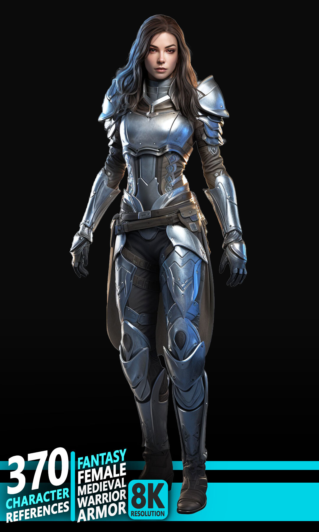 ArtStation - 370 Fantasy Female Medieval Warrior Armor - Character References | 8K Res