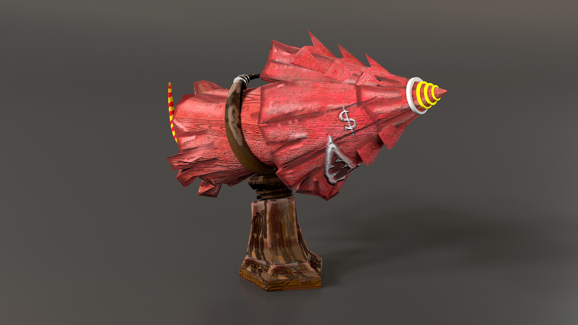 Tejas Sugandhi - Wooden Rocket - Gaming Asset