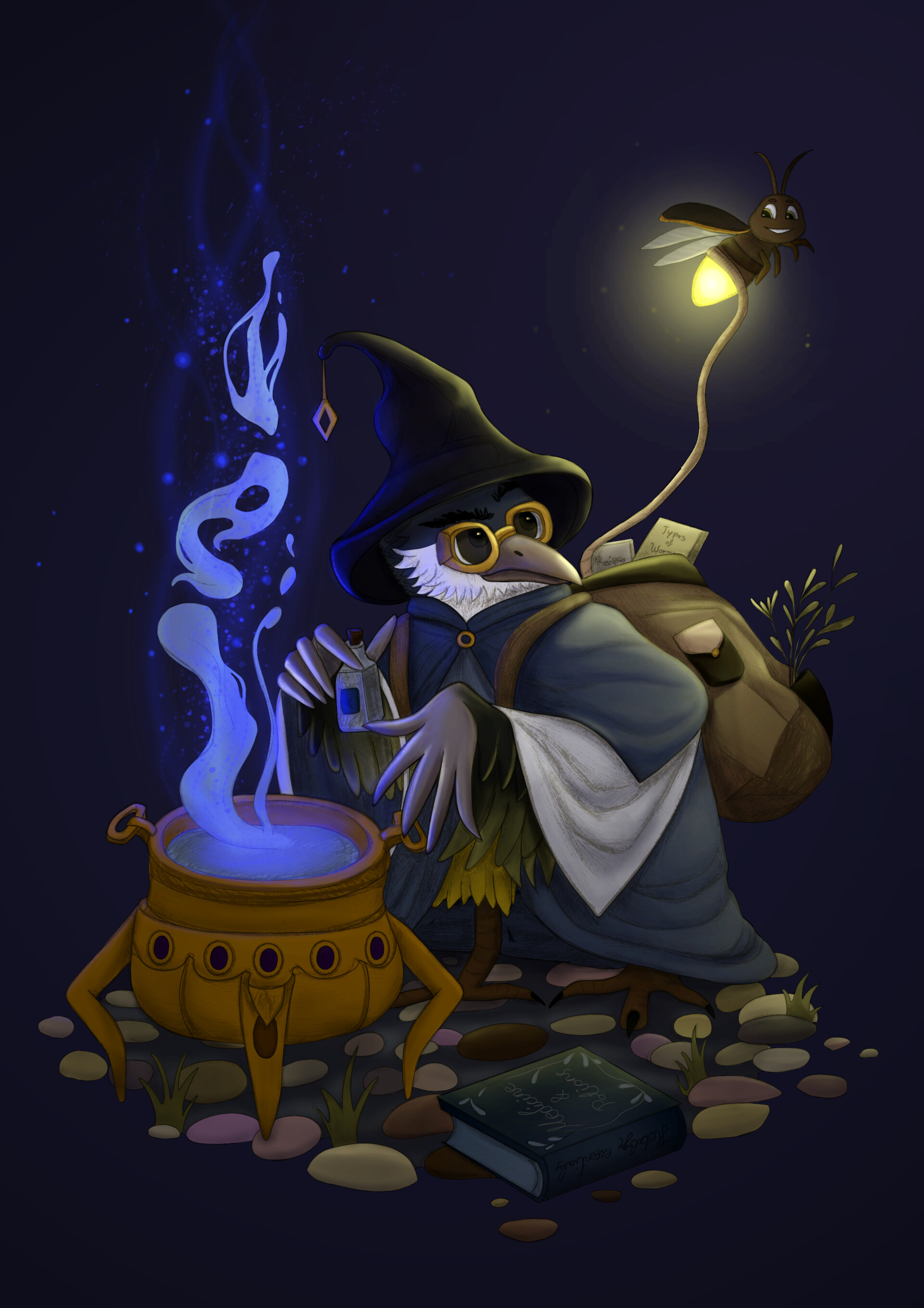 ArtStation - Magic Potion Brewing - Character Illustration