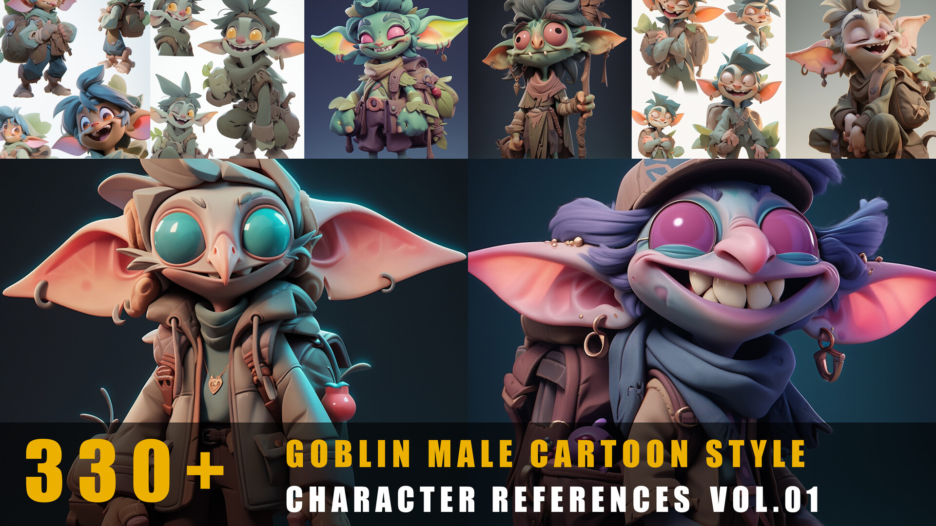 WaterLaw's Studio - 330+ Goblin Male Cartoon Style - Character ...