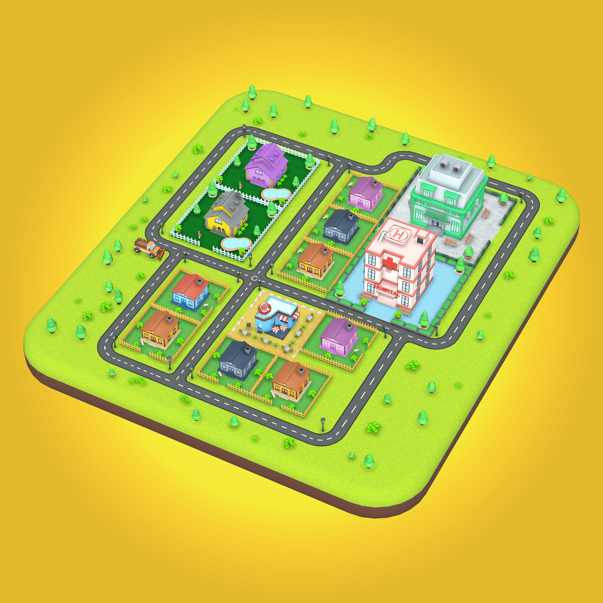 ArtStation - Small Town Life