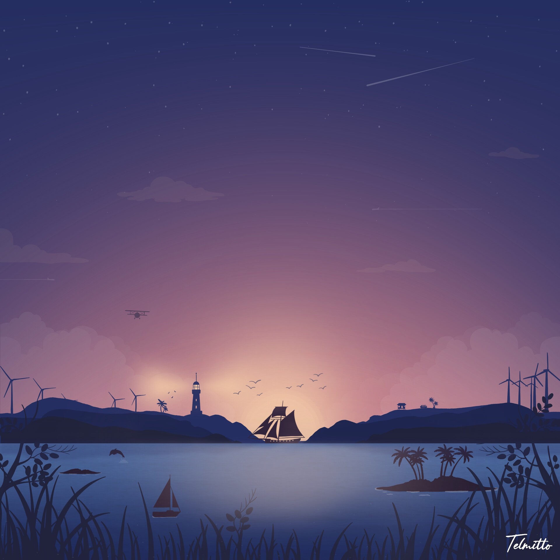 ArtStation - Sunset Waters