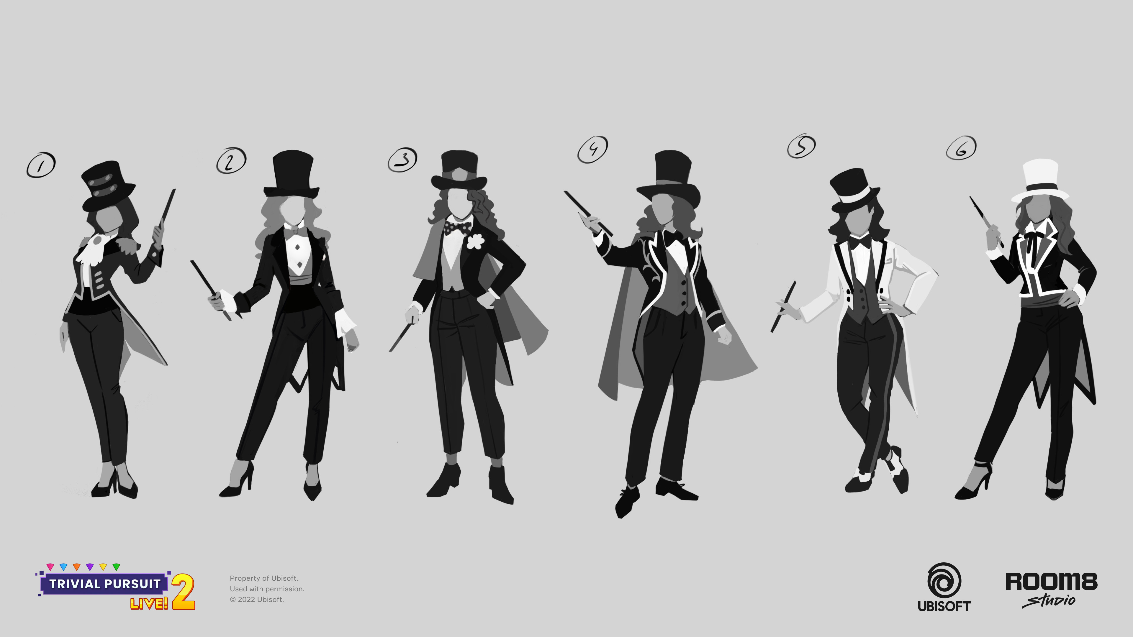 Room 8 Studio - Portfolio - Mei Wu (Trivial Pursuit Live! 2)