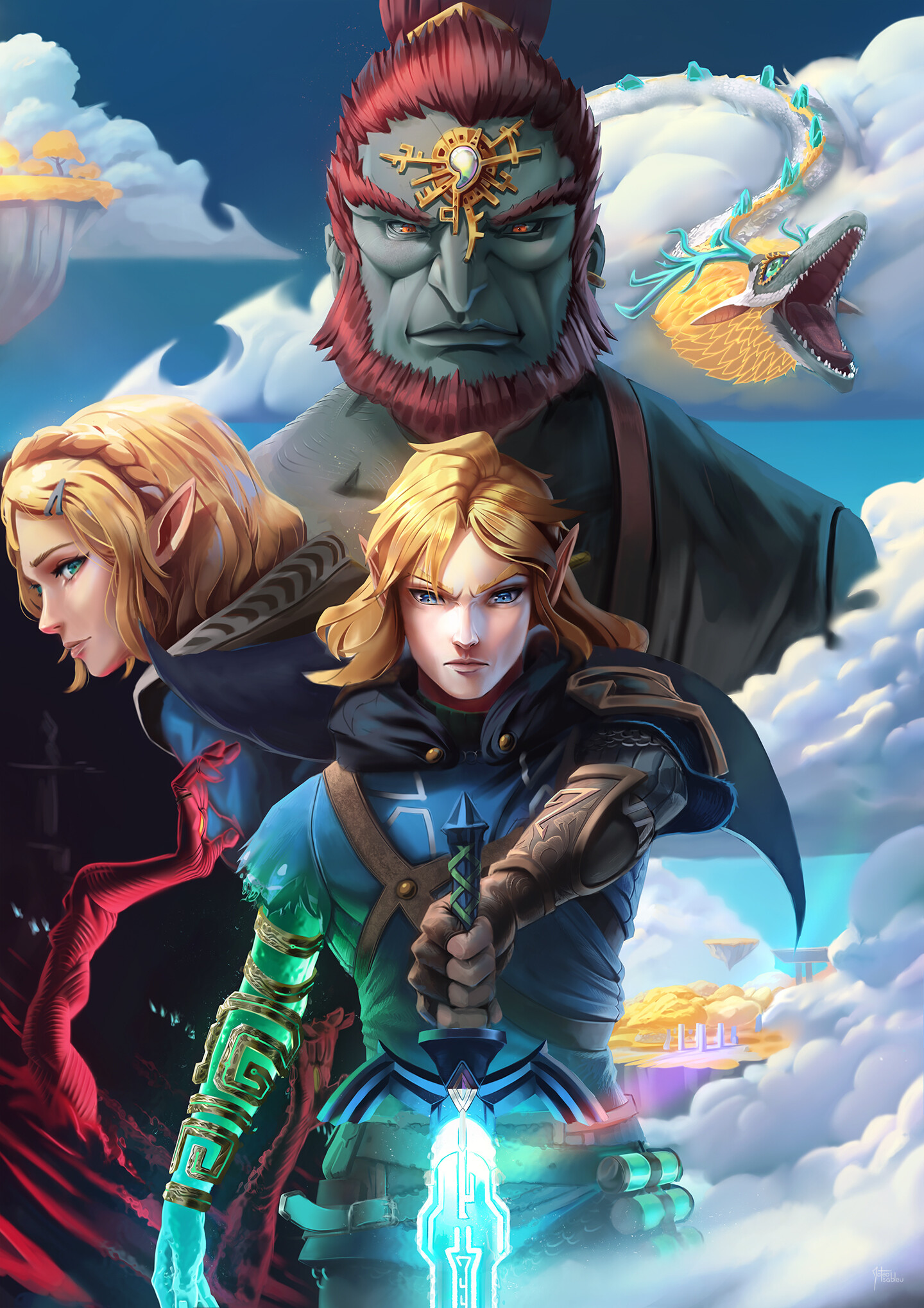 ArtStation - Zelda Tears of the Kingdom Fanart