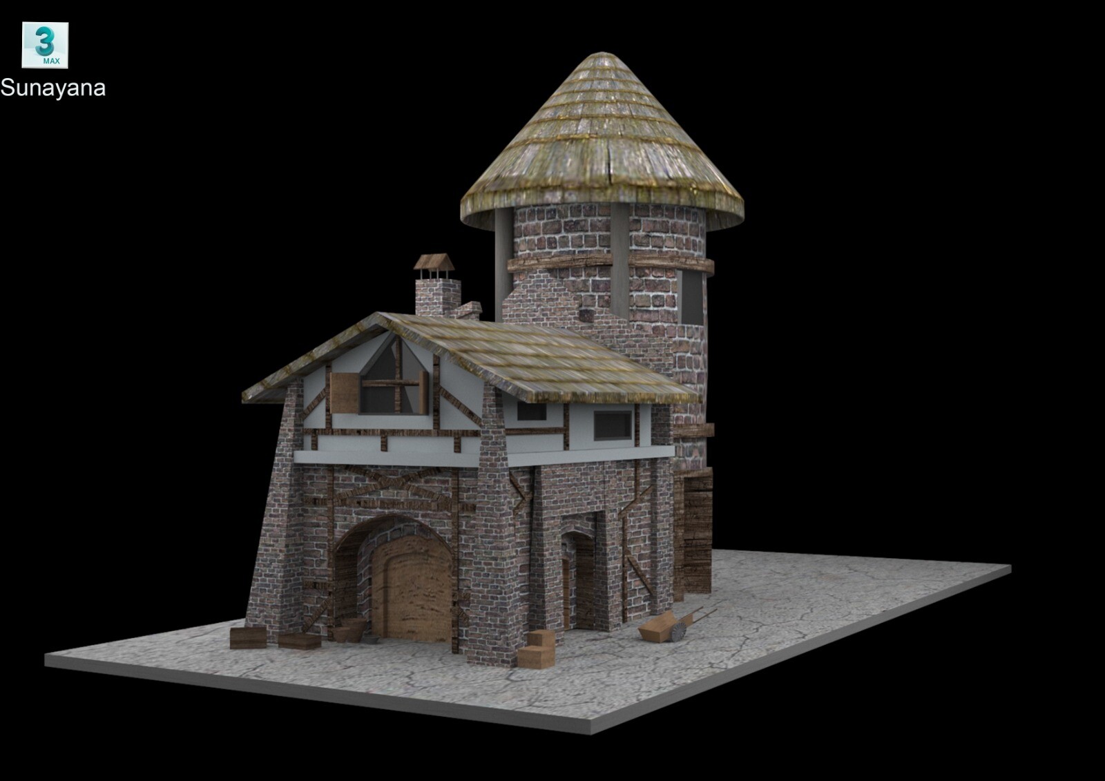 ArtStation - 3d wire house