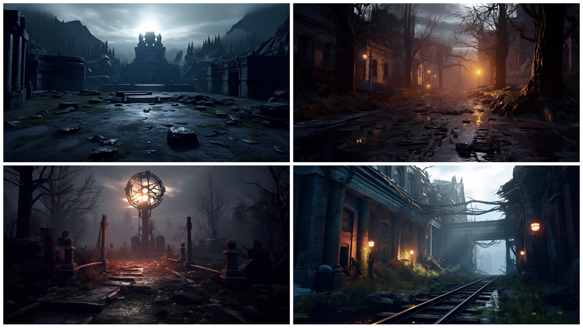 Concept Art - +300 Land Of The Dead Environment Concept (4k) | Vol_48