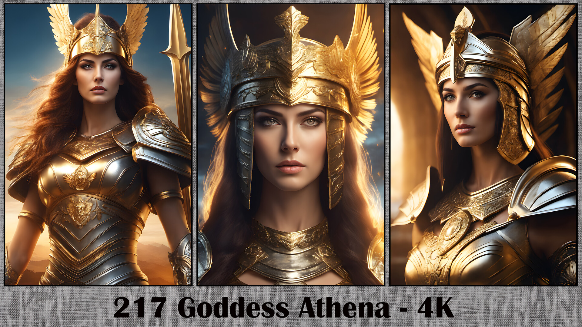 A8 Concept - 217 Goddess Athena - Character Reference - 4K