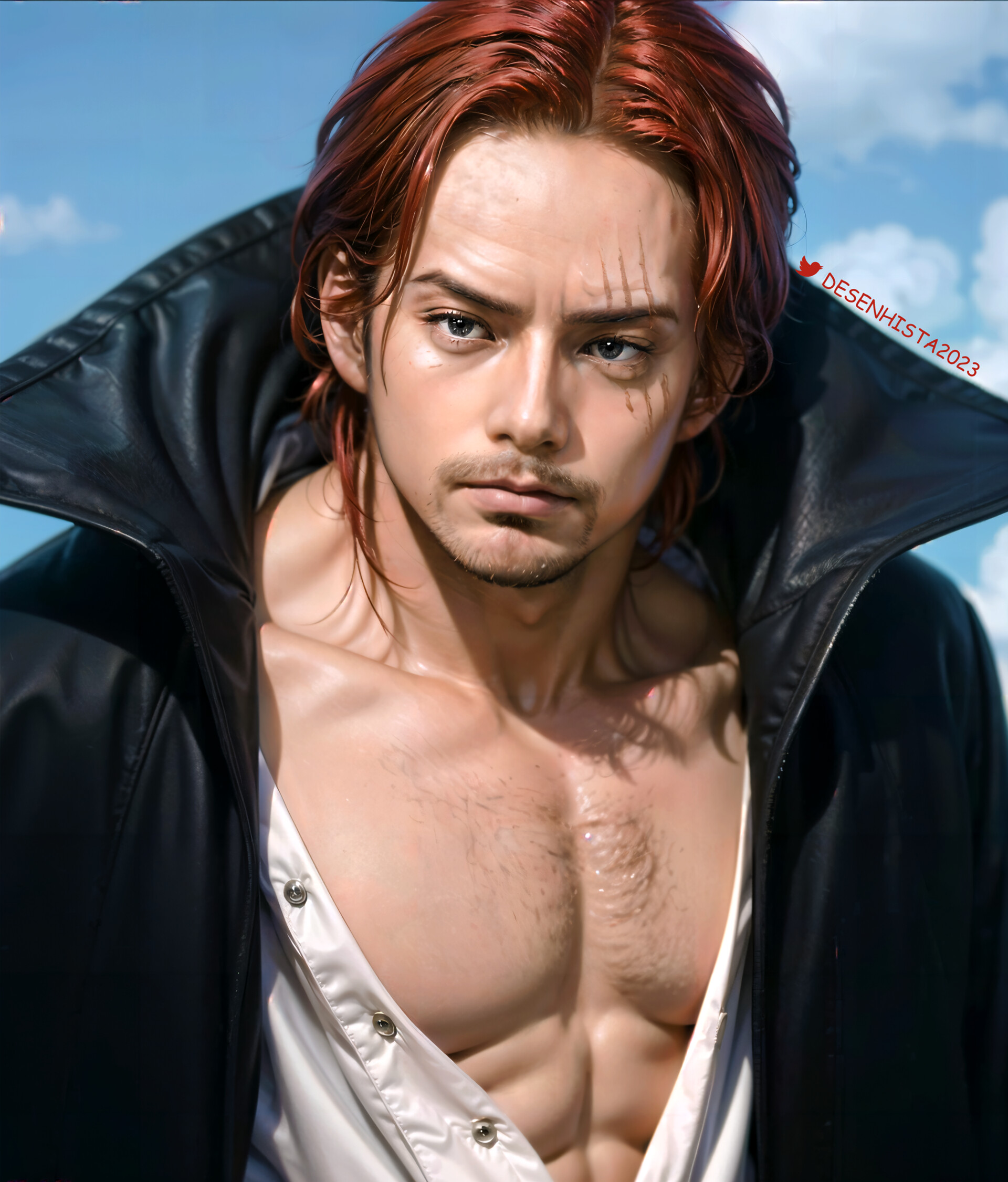 ArtStation - Shanks Yonkou (Realistic) | One Piece