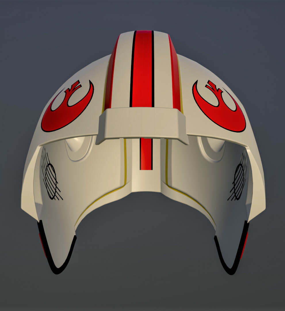 ArtStation - Rebel Pilot Helmet (X-wing Starfighter)