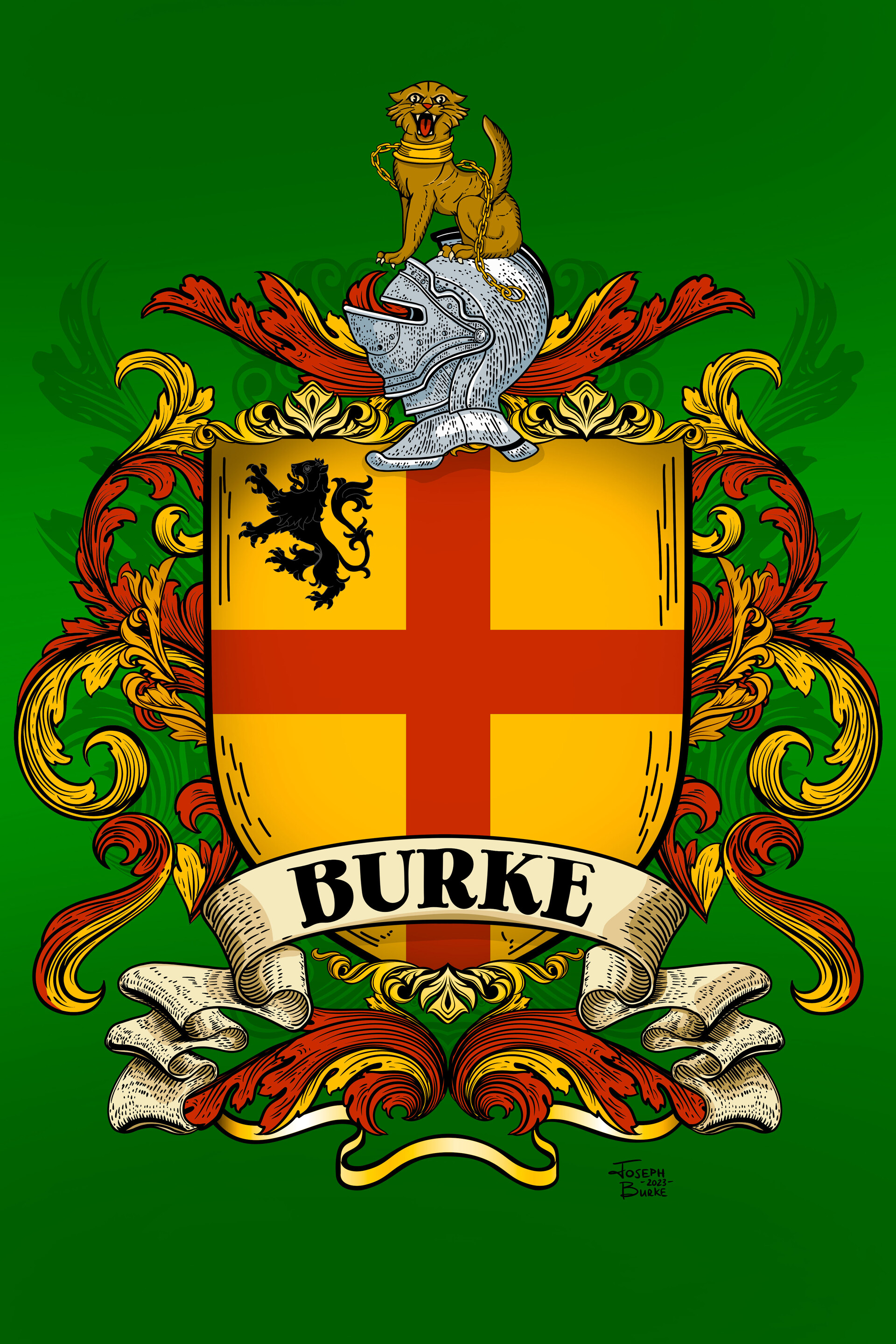 ArtStation - The Burke Family Coat of Arms
