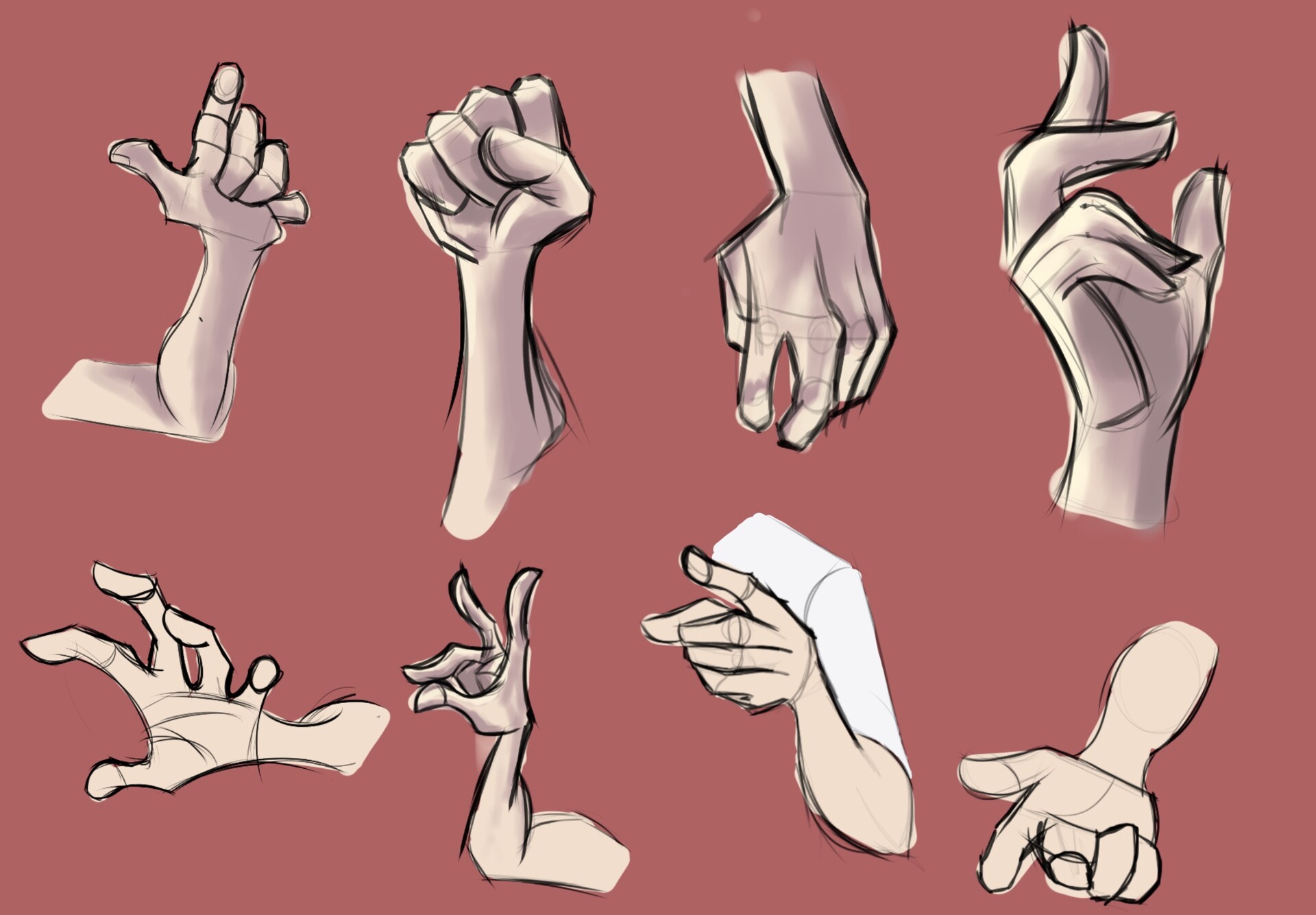 ArtStation - Hand study