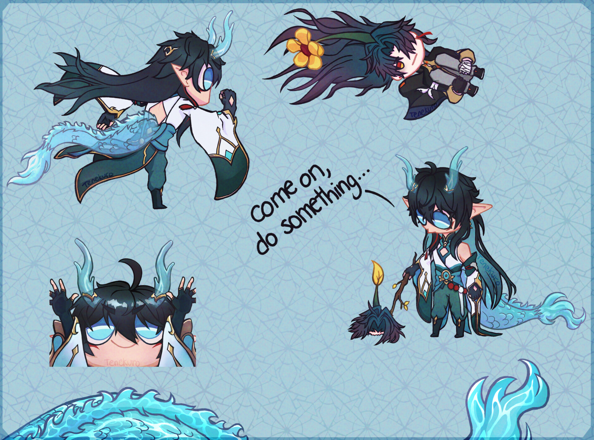 ArtStation - HSR: Dan Heng Imbibitor Lunae (chibi)