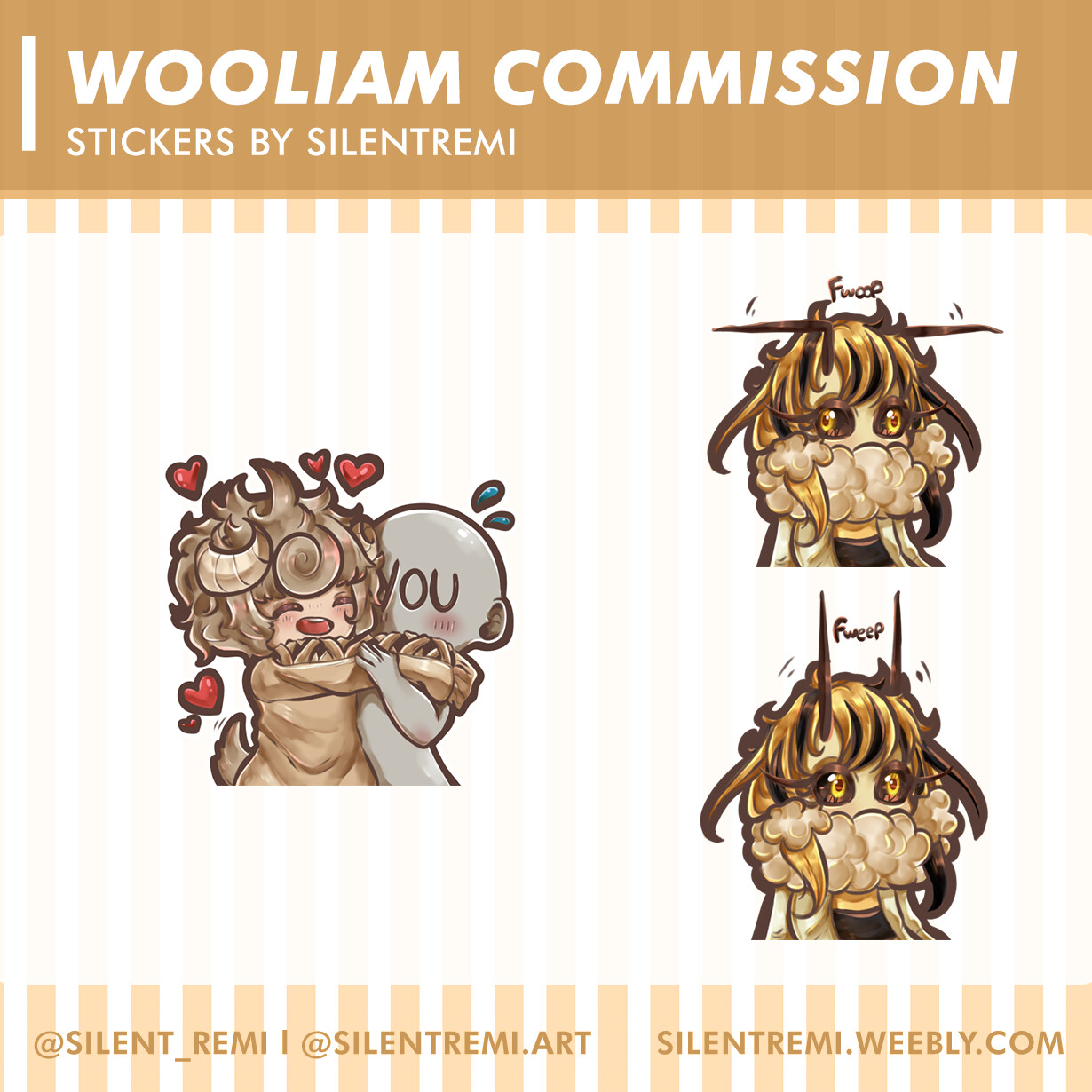 ArtStation - [Commission] Wooliam Stickers