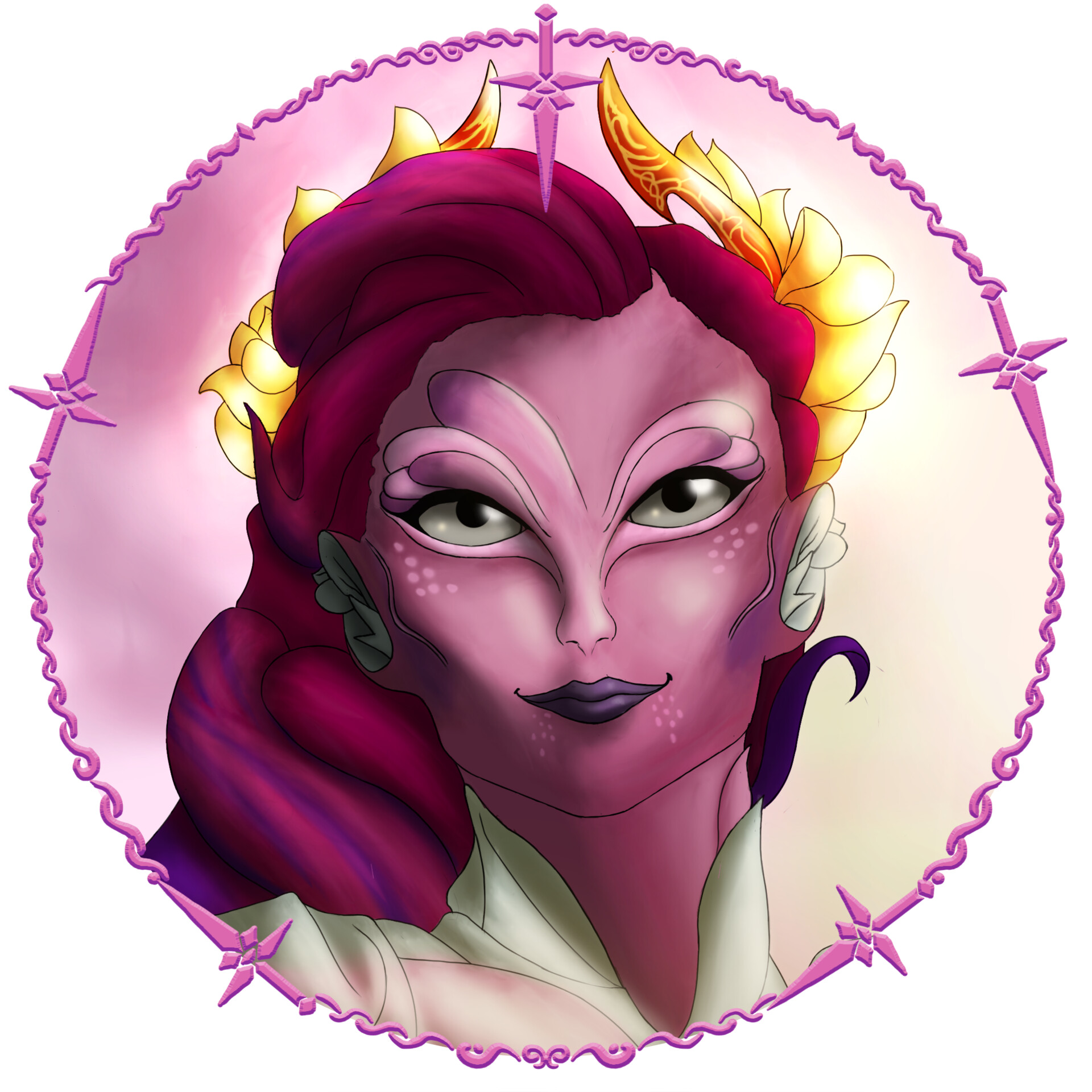 ArtStation - GW2 Fan art: Sylvari virtuoso portrait
