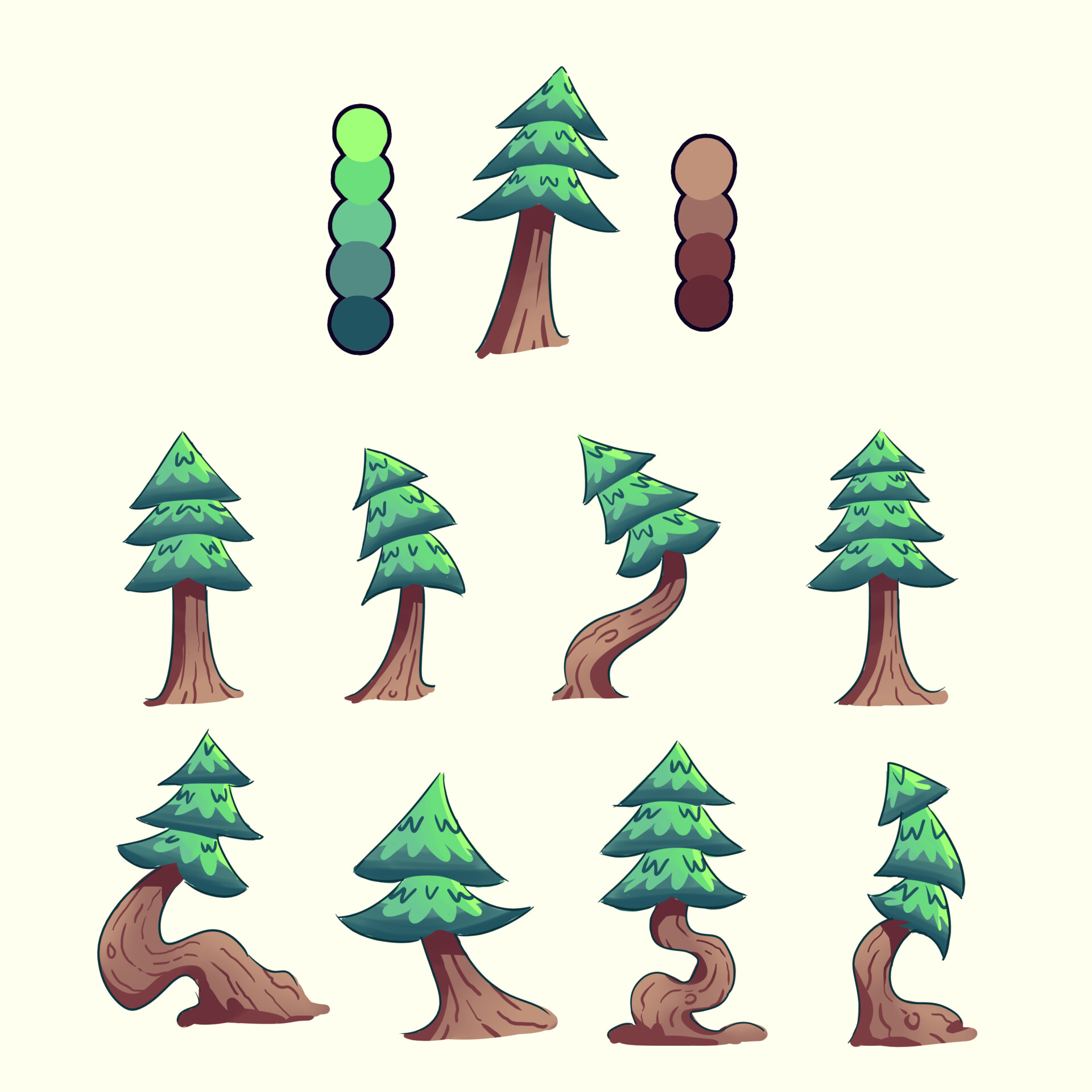 ArtStation - Pine Tree Concept Art | Red "Unknown" Hood