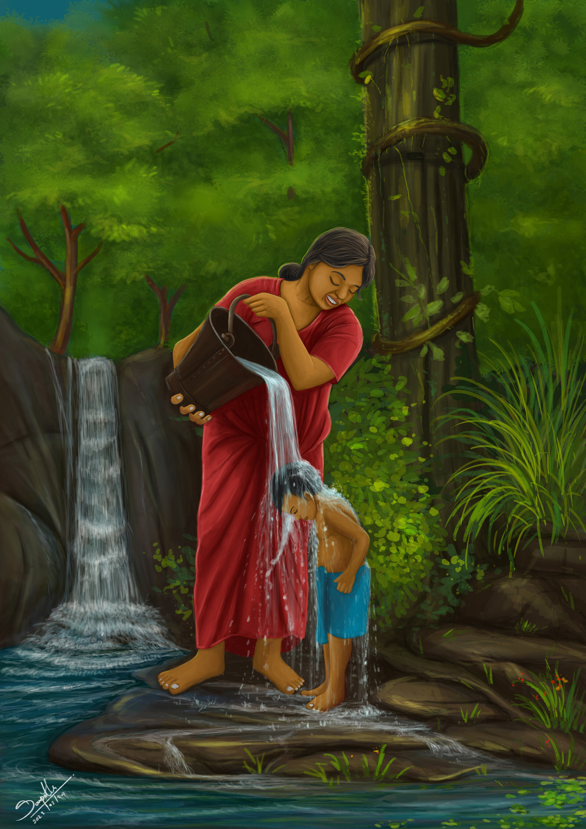 ArtStation - Mom and son