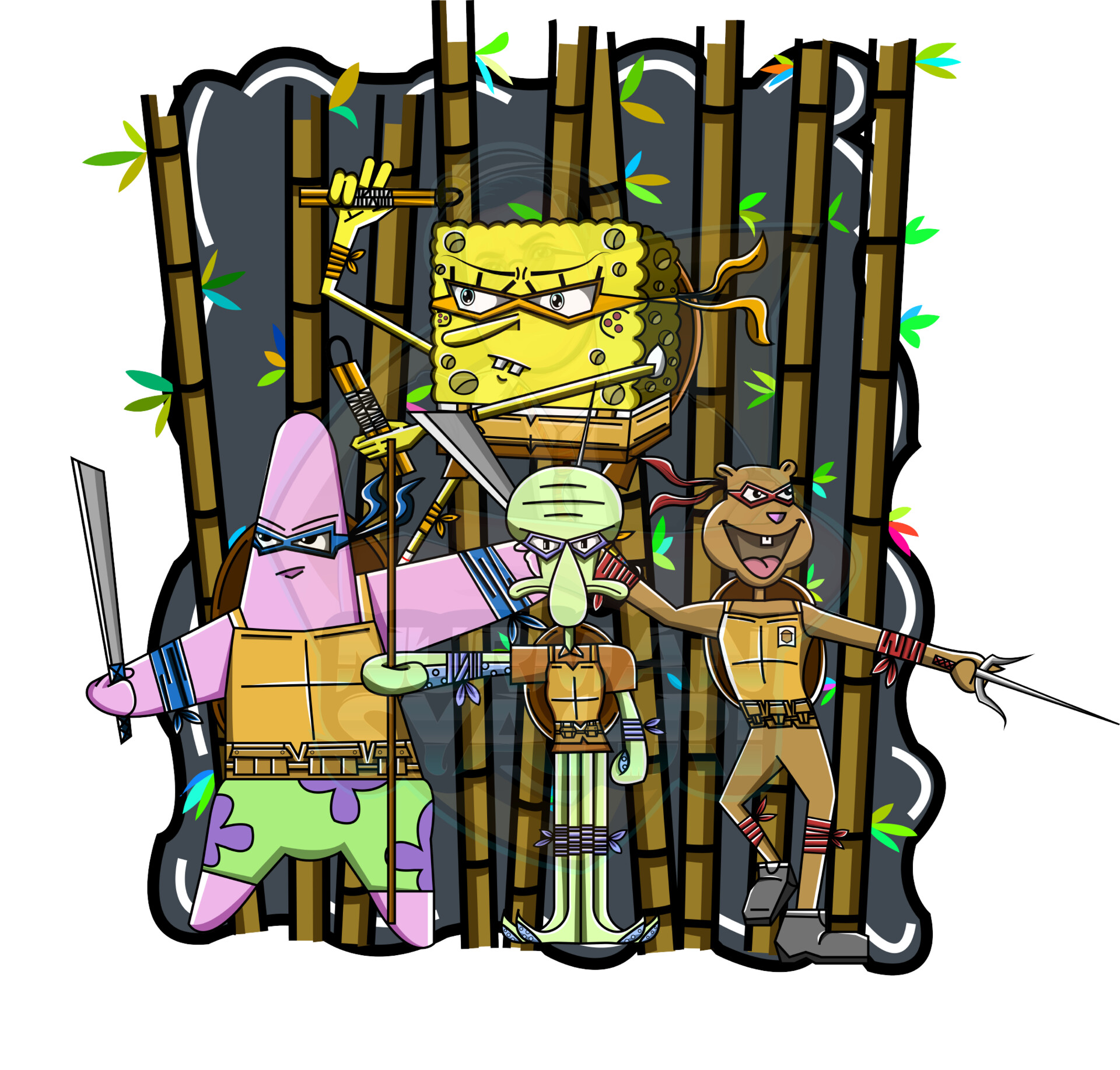 spongebob vector deviantart