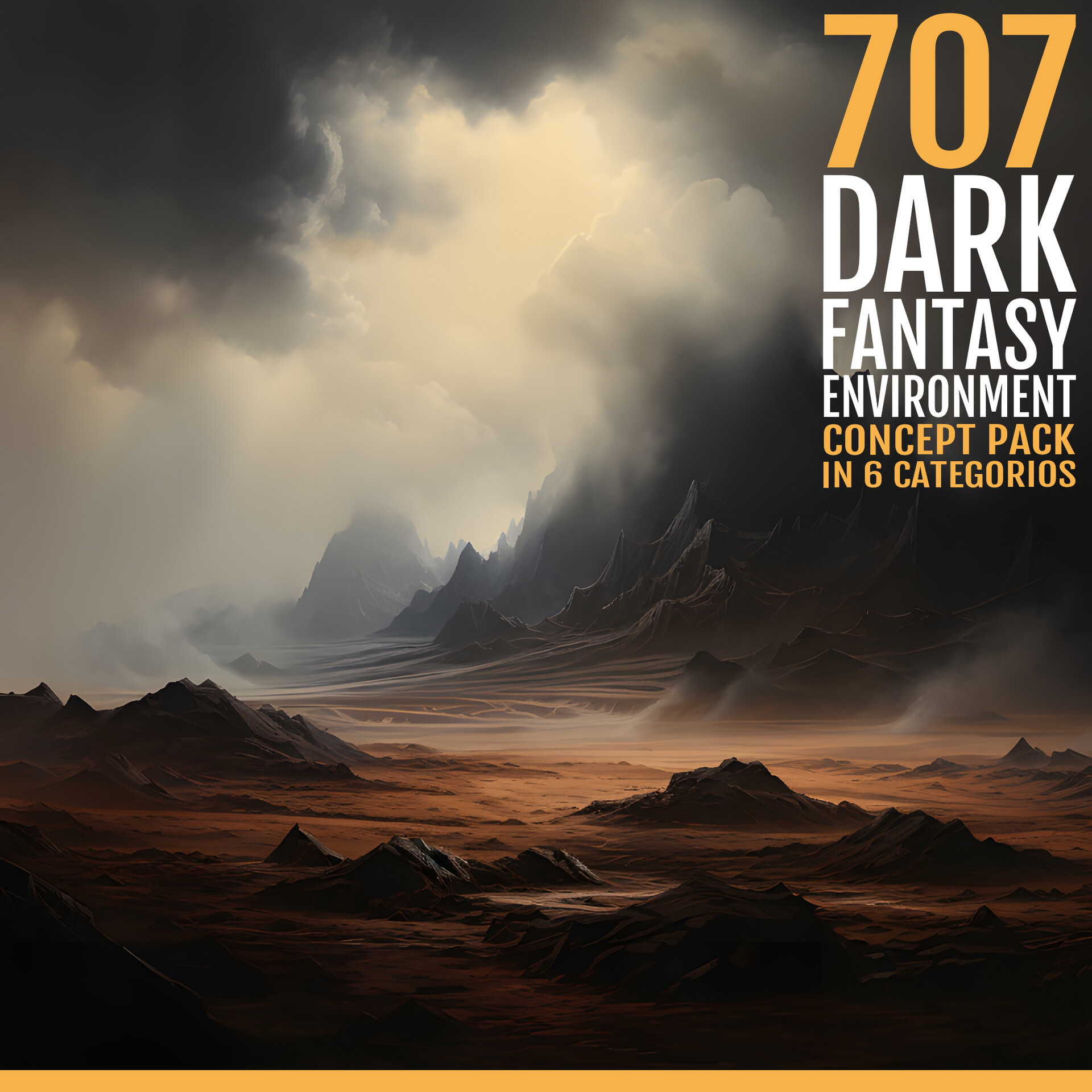 ArtStation - 707 Dark Fantasy Environment Concept pack in 6 Categories