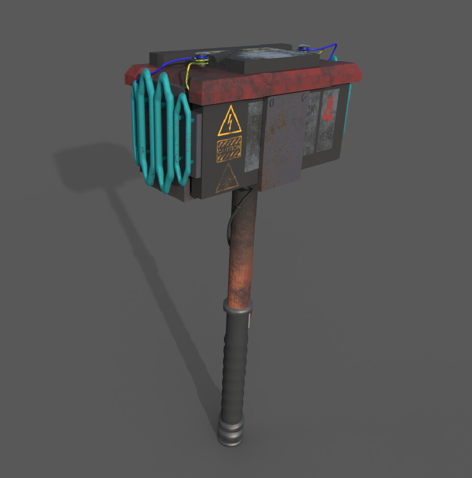 ArtStation - Makeshift Hammer "Mjolnir"