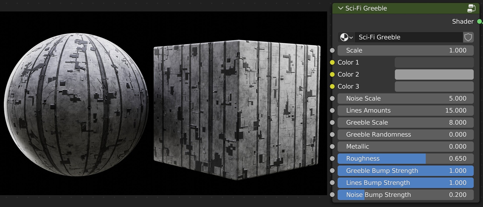 Ryan King - Procedural Sci-Fi Greeble Material (Blender Tutorial)