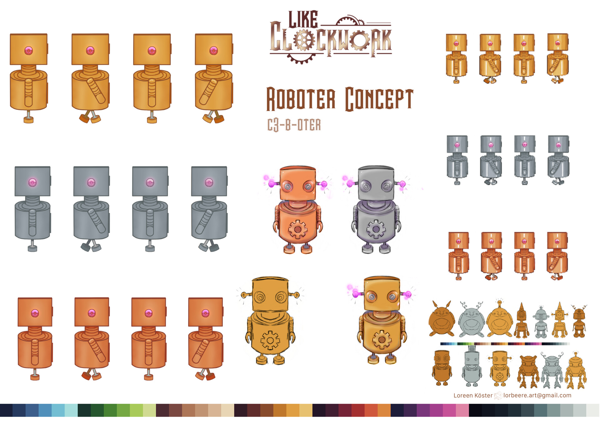 ArtStation - [Like Clockwork] Roboter Concept