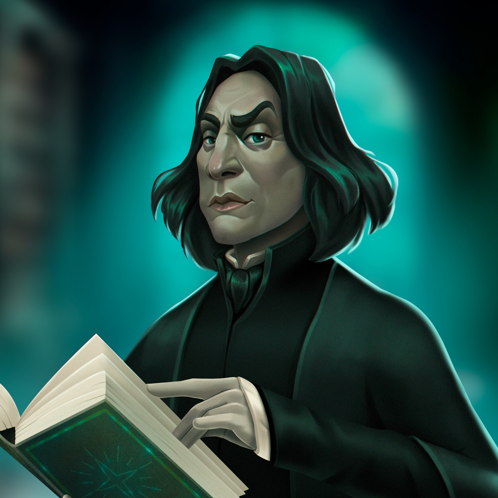 ArtStation - Professor Snape Portrait