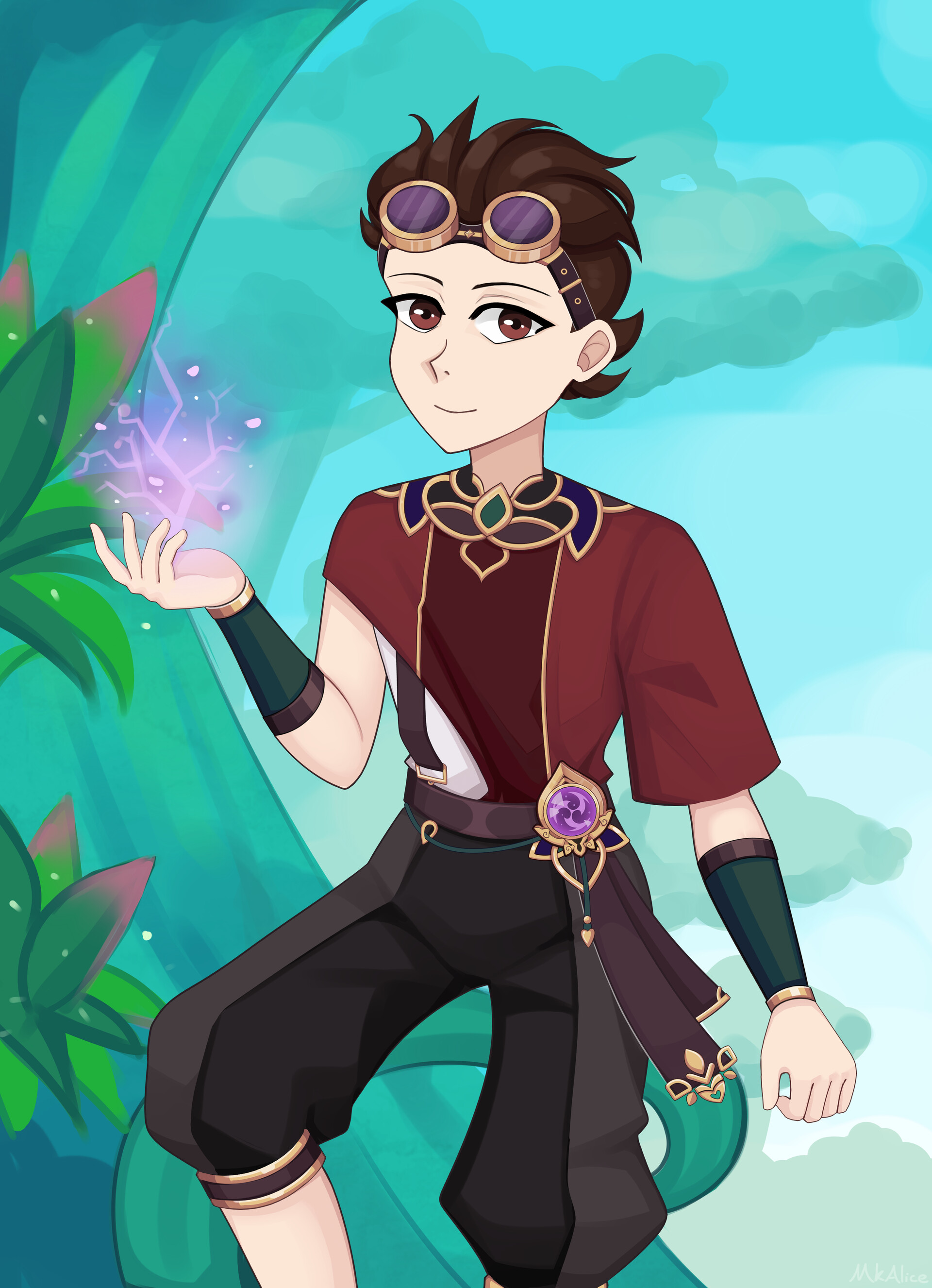 ArtStation - AlexAT as Sumeru genshin character