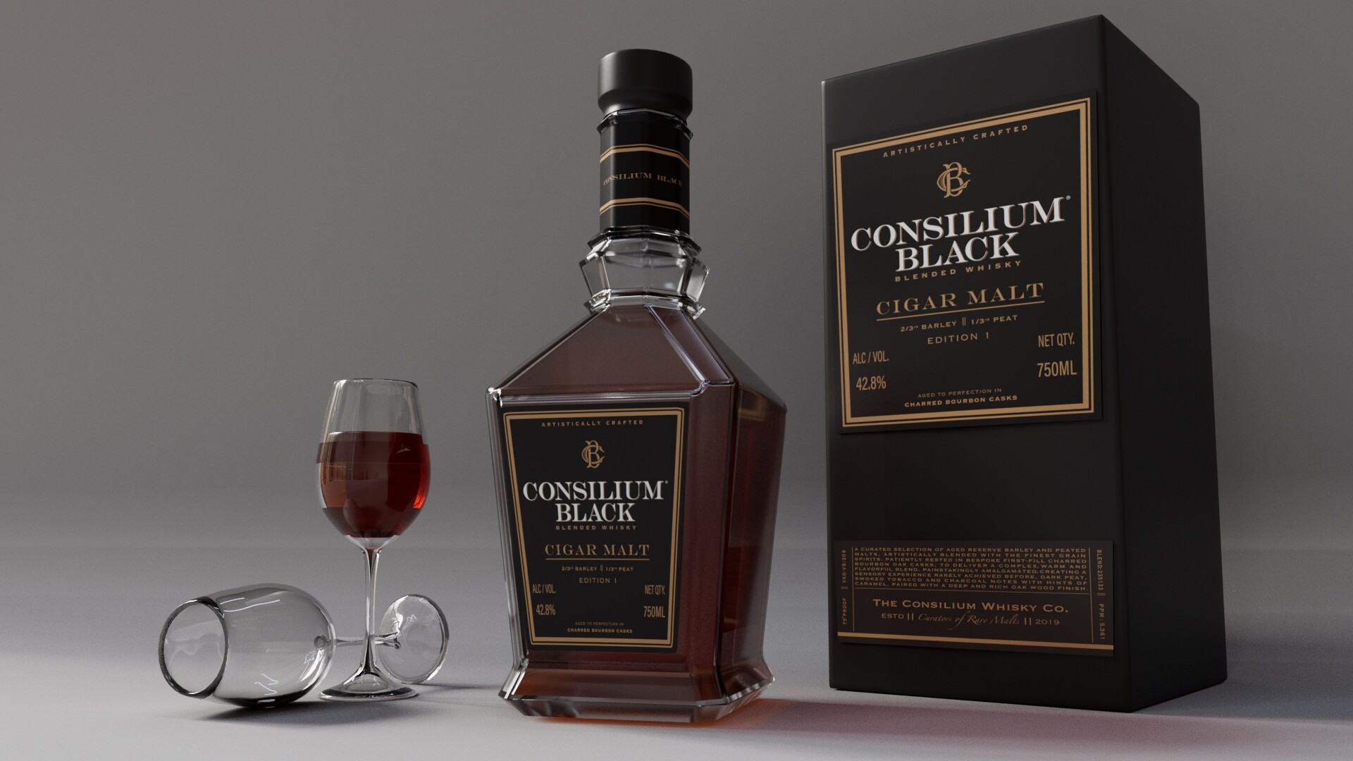 ArtStation - Wine Bottle Render