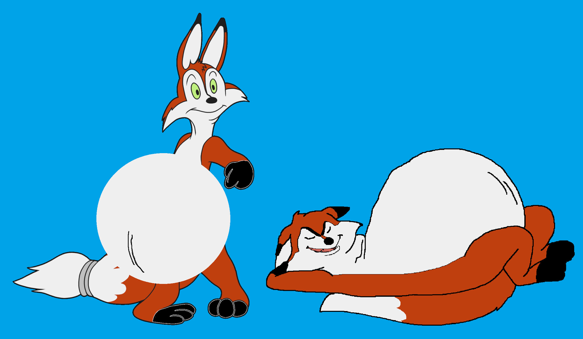ArtStation - Merrie Melodies - Fox Pop (1942) Fox was Fat To Begin with