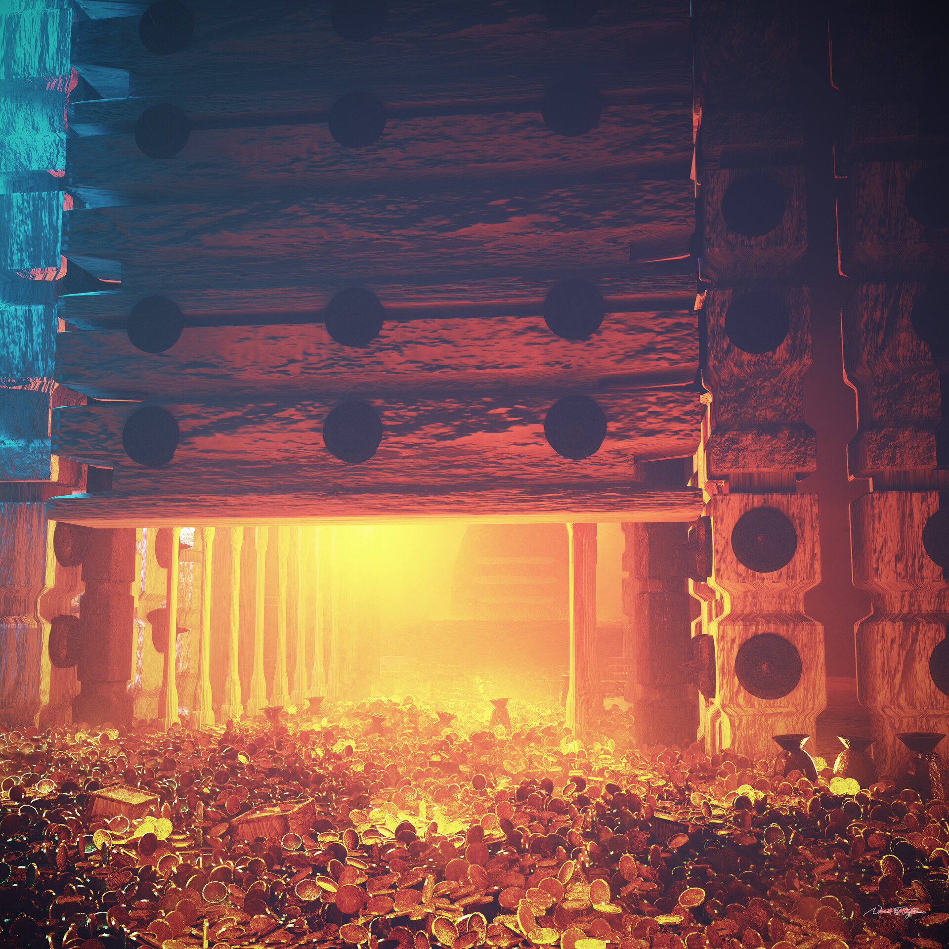 ArtStation - Hidden treasure temple part 2