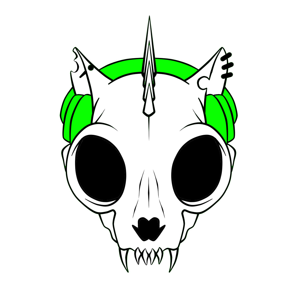 ArtStation - Punk Skull Cat