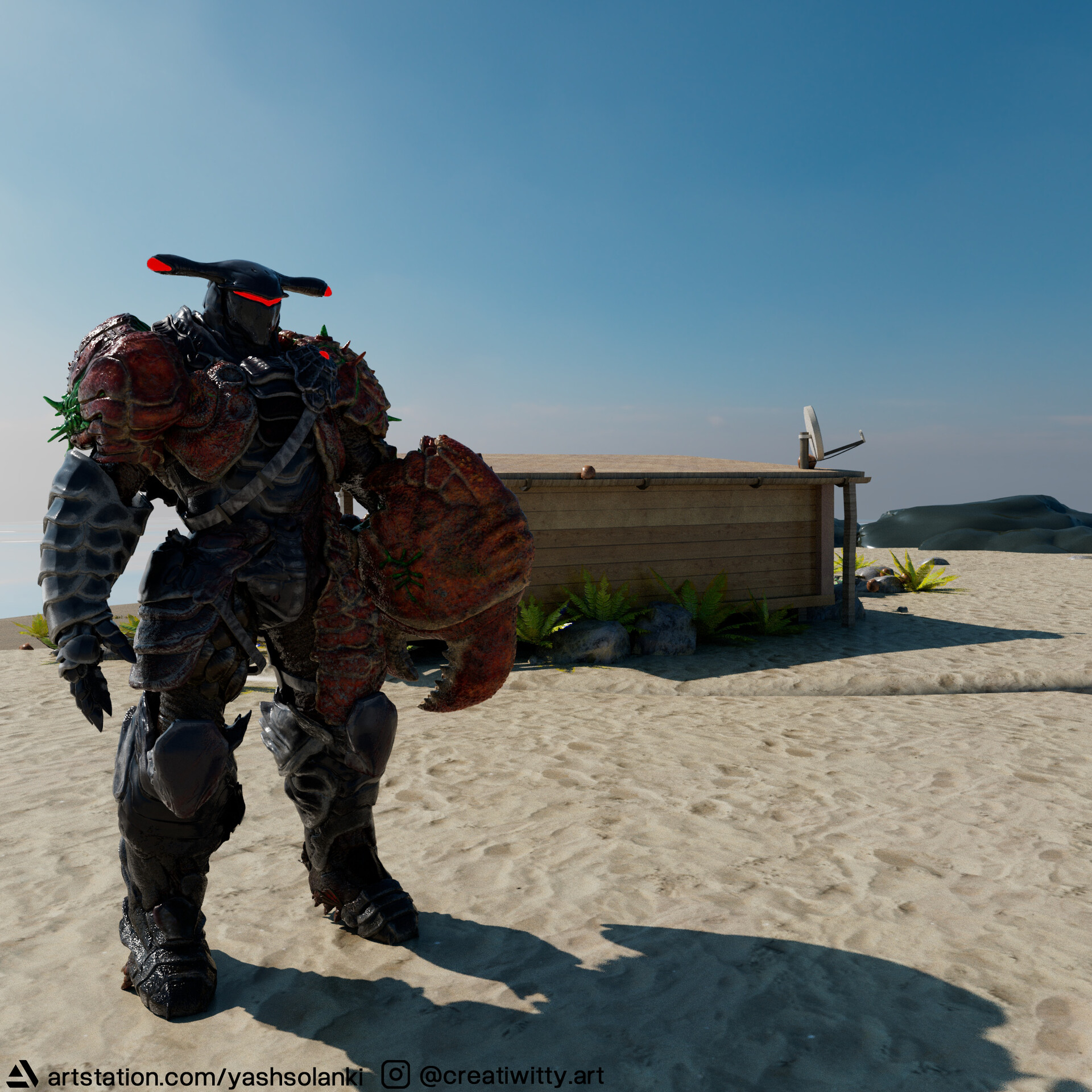 Yash Solanki - Lemurian Crustacean Bio-Armor