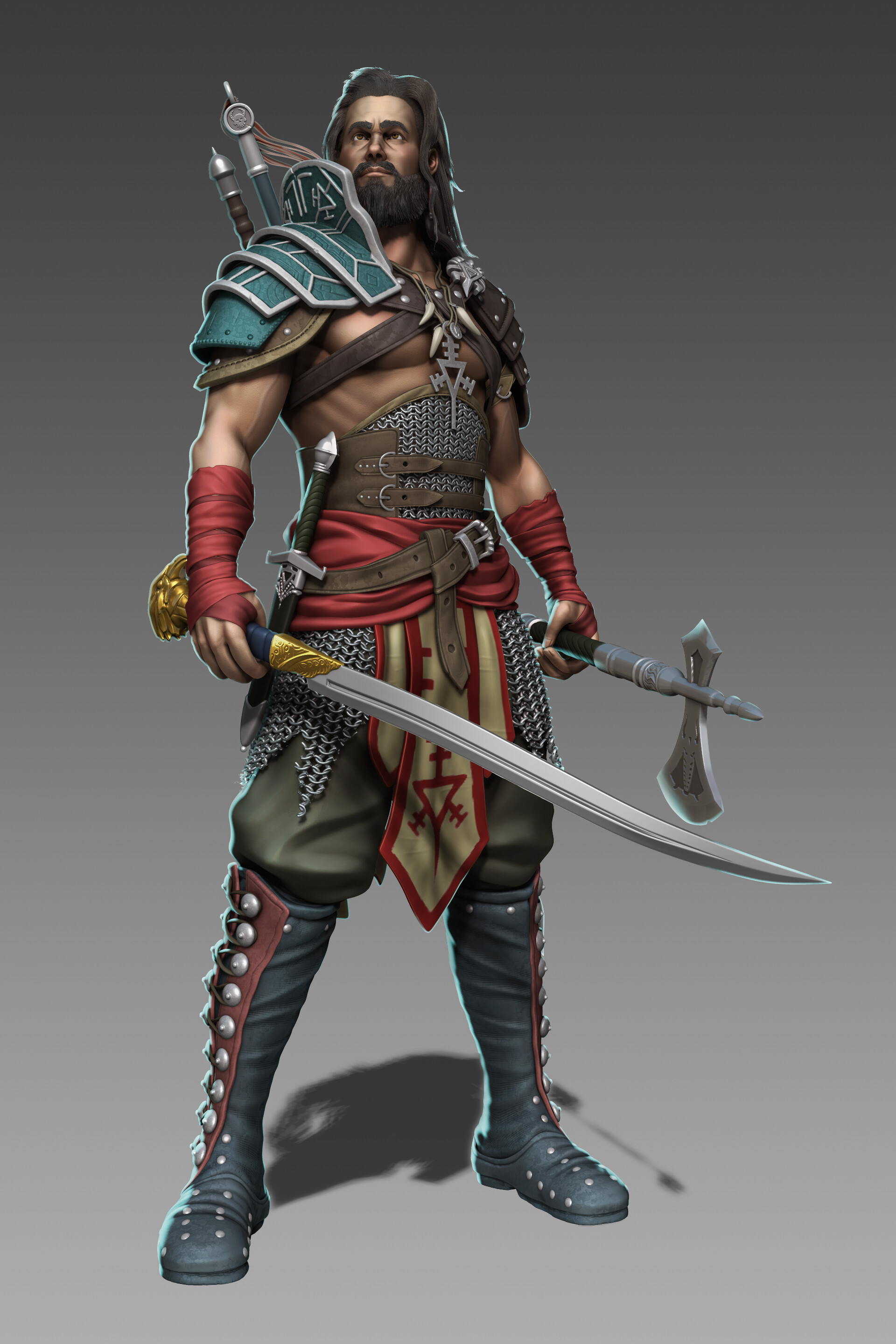 ArtStation - Male Barbarian Project (ZBrush)