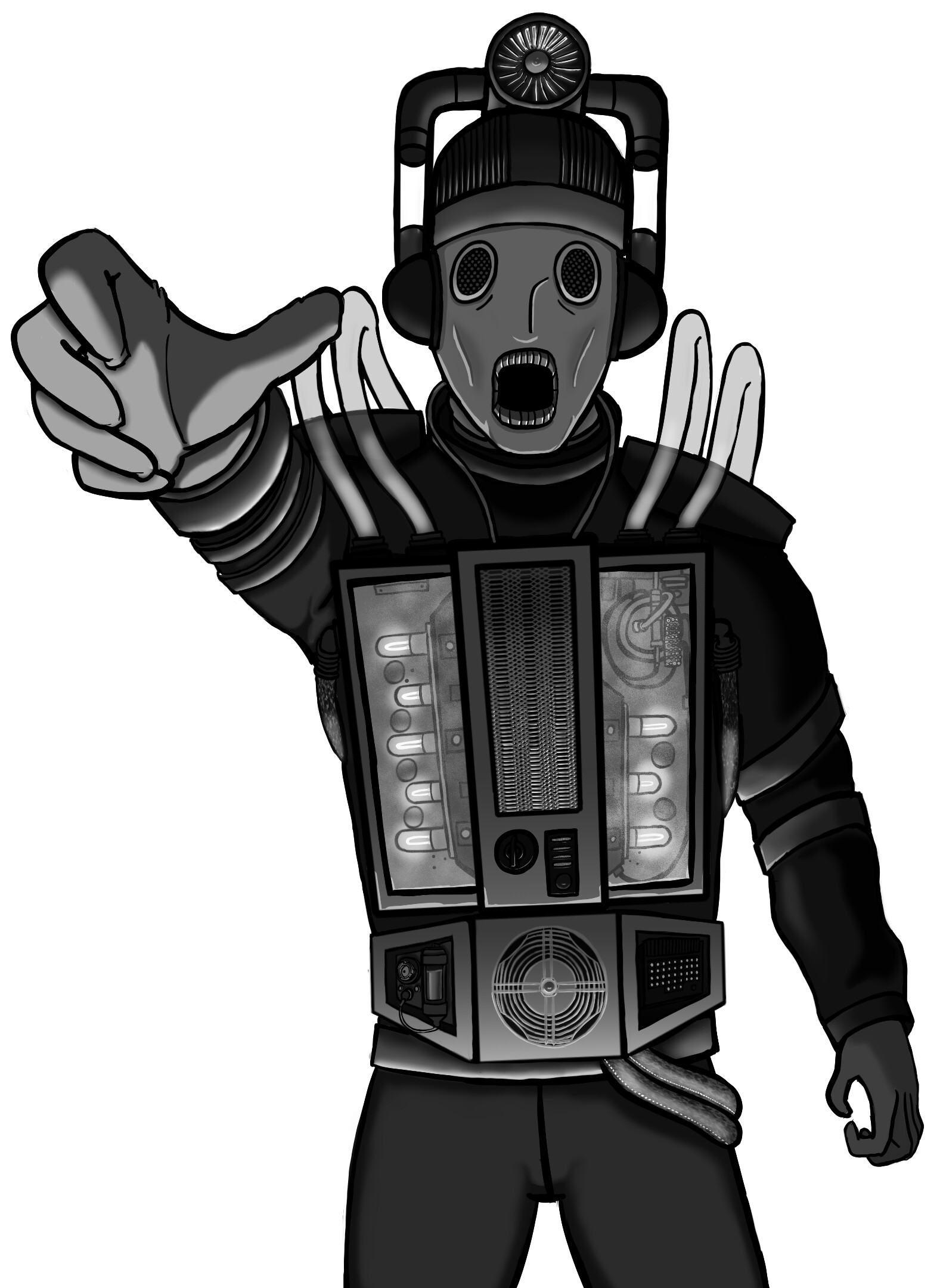 Doctor Who Cybermen Drawing