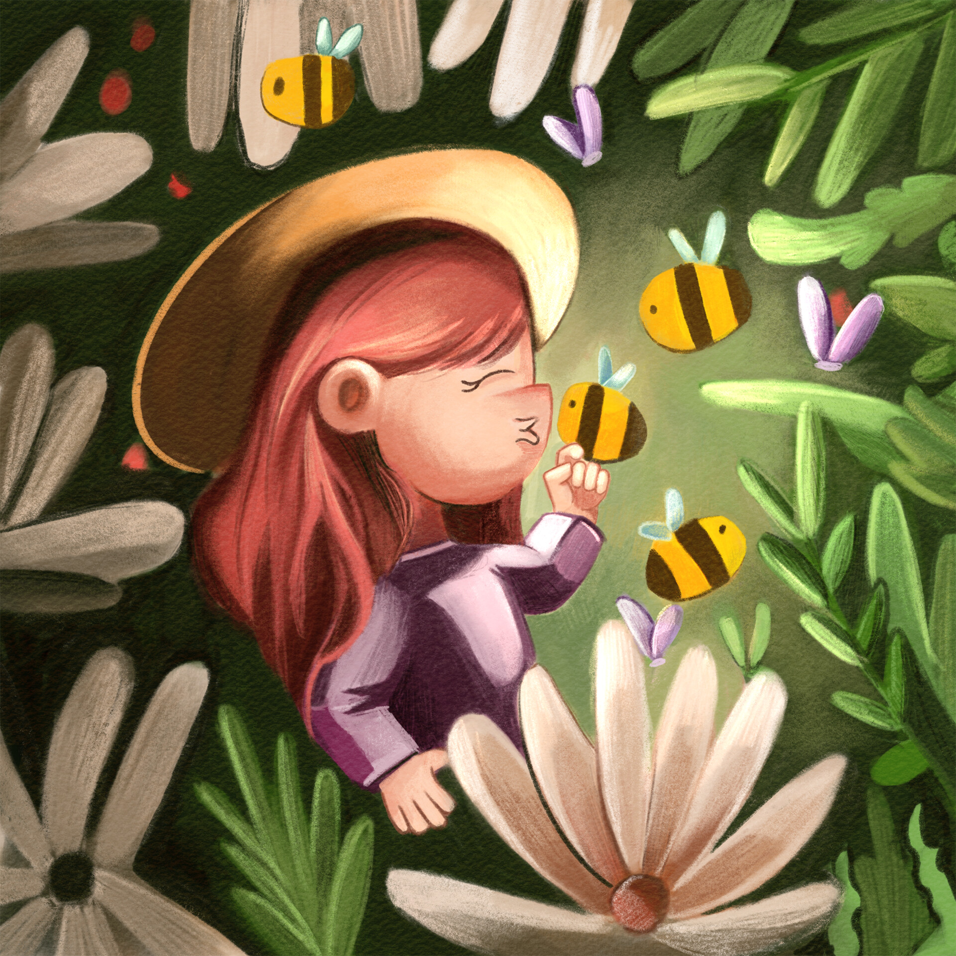 ArtStation - The girl with bees