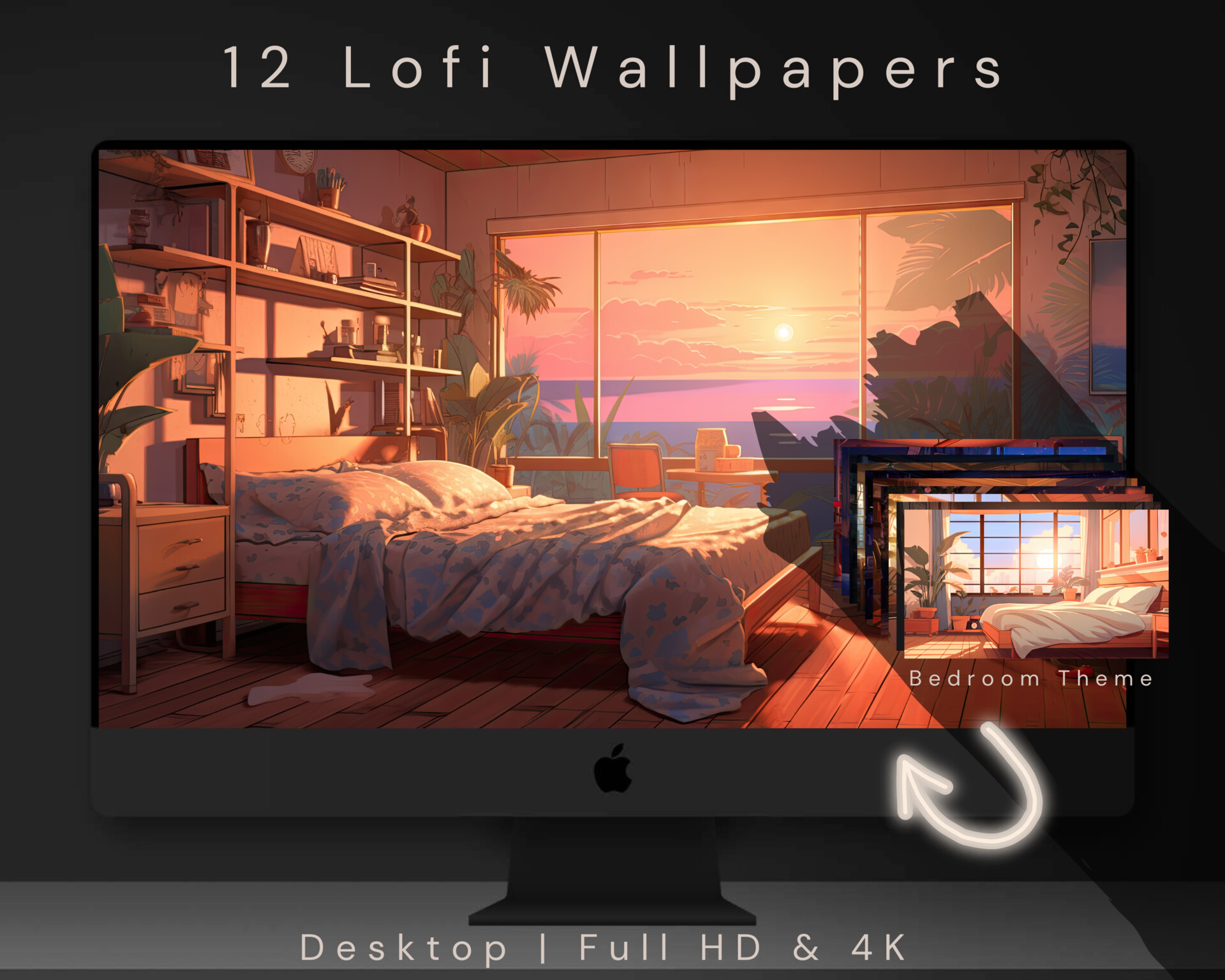 ArtStation - 8 Lofi Themed Digital Backgrounds/Wallpapers For Desktop