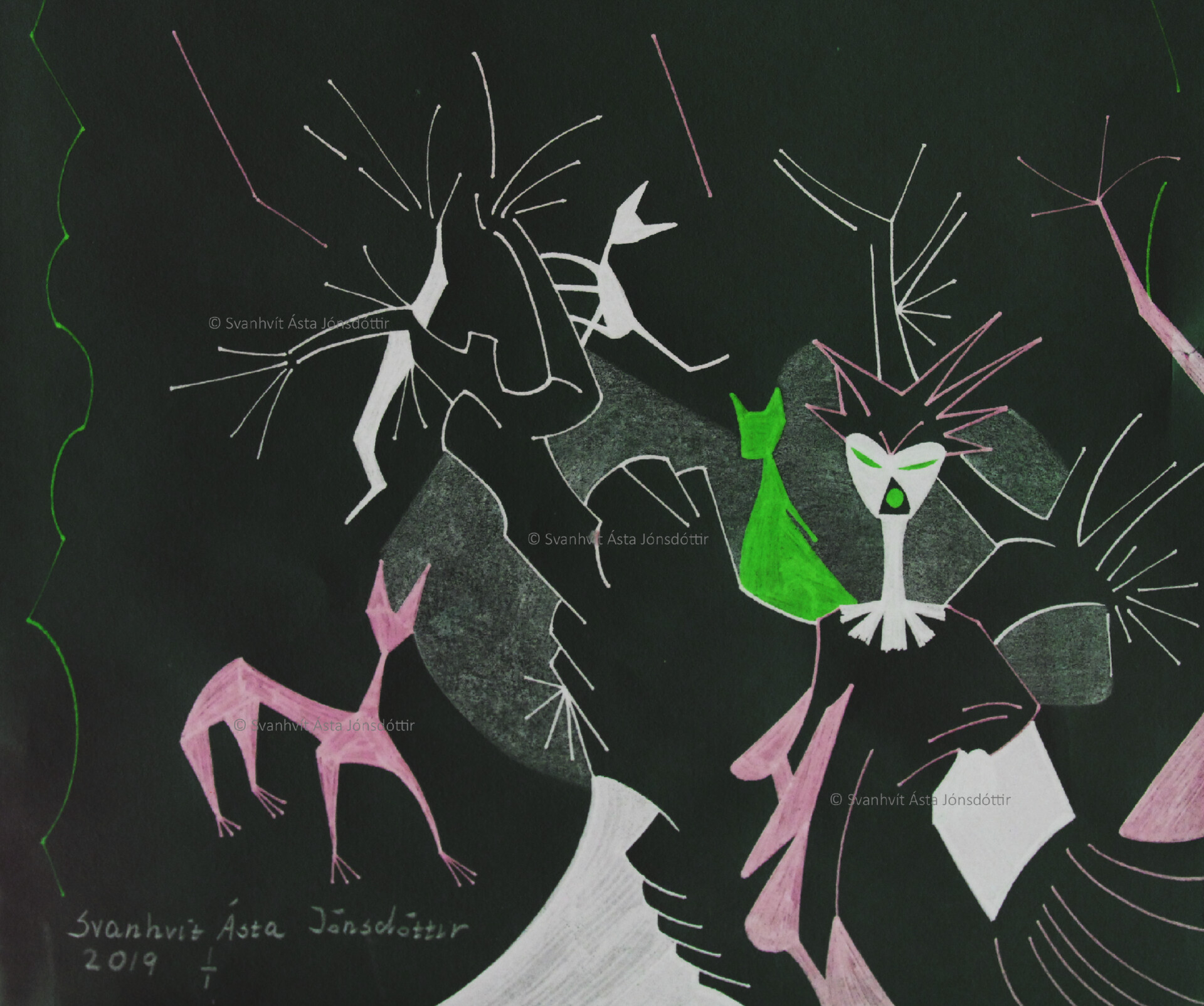 Svanhvít Ásta Jónsdóttir - Köttur út í mýri