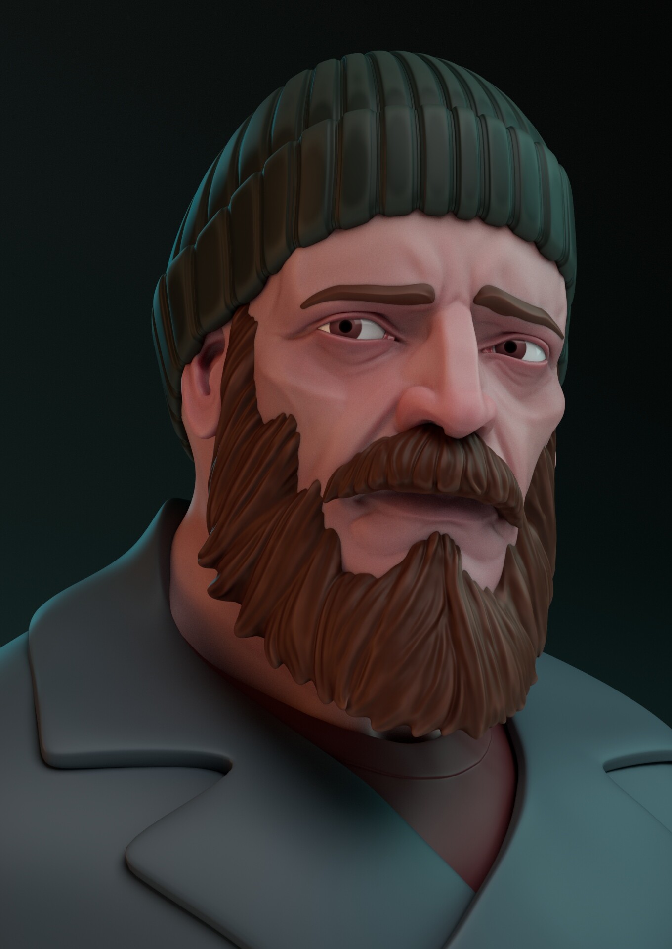 ArtStation - Stylized Male Portrait