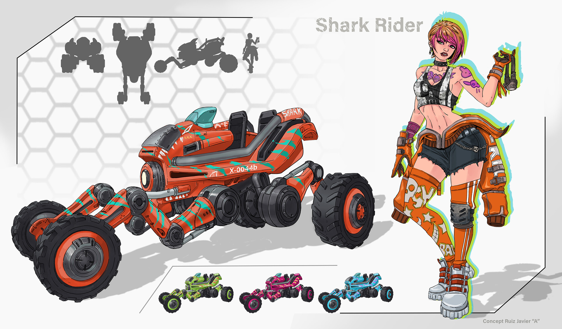 ArtStation - shark racer vehicle