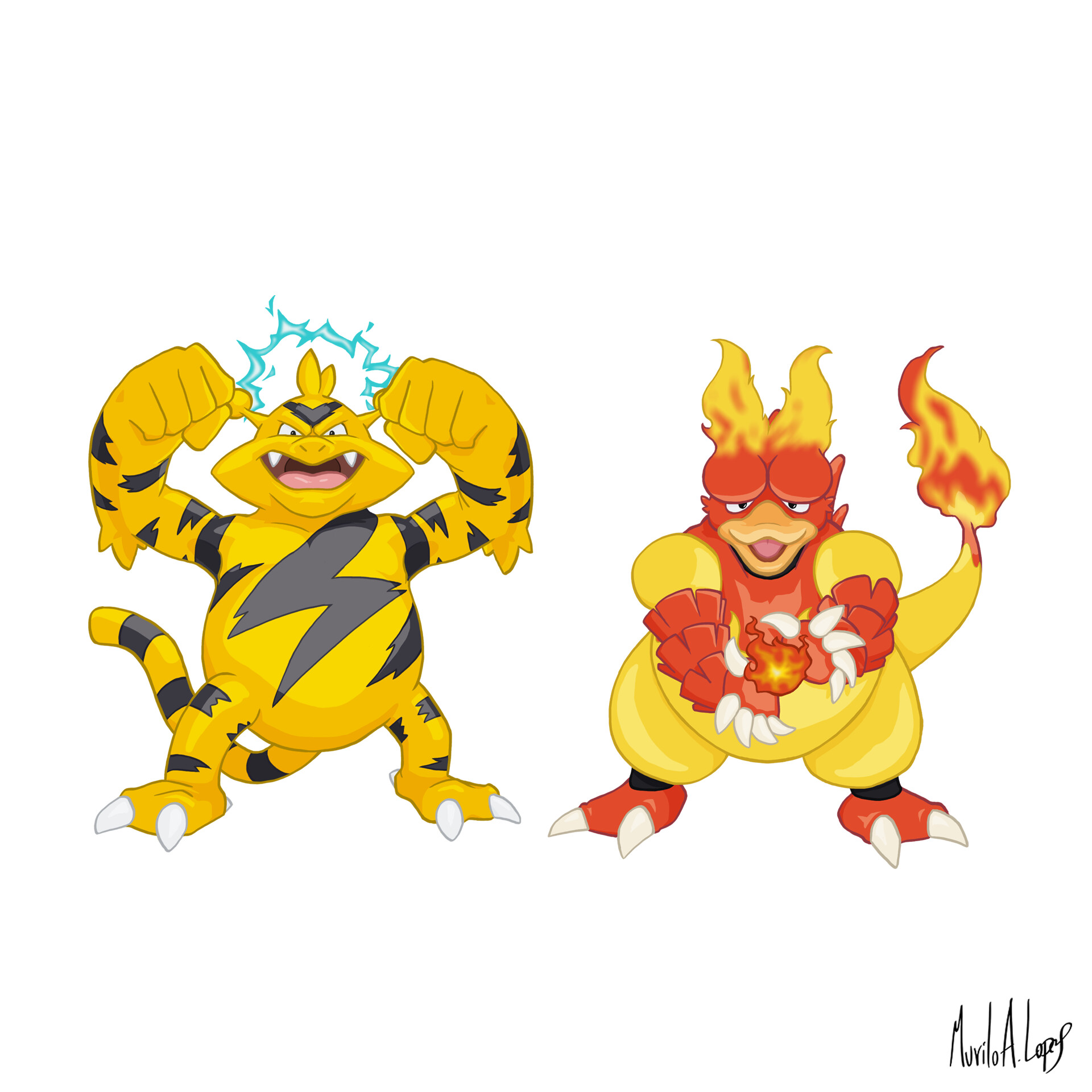 Electabuzz And Magmar