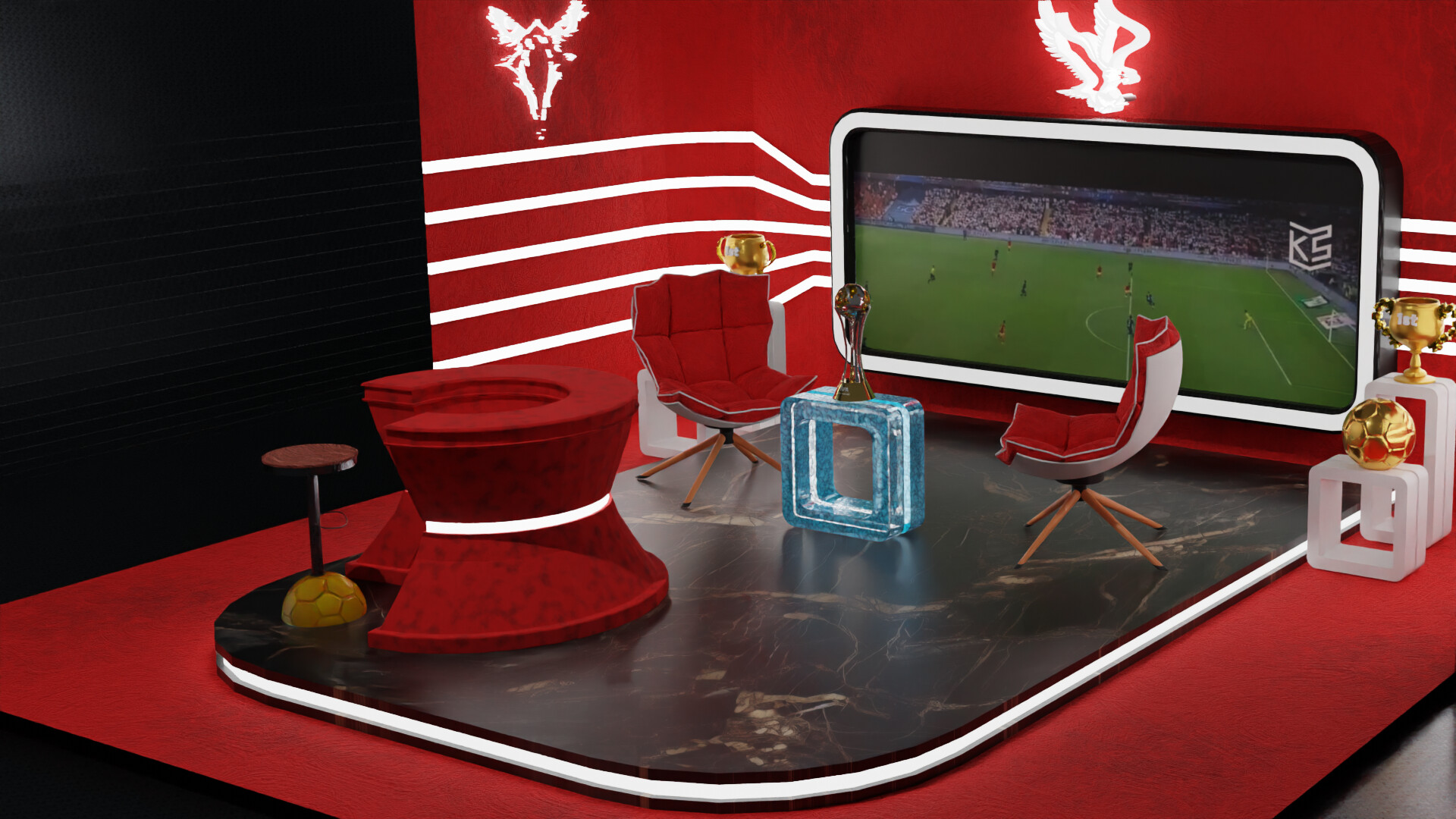 ArtStation - making television sports studio