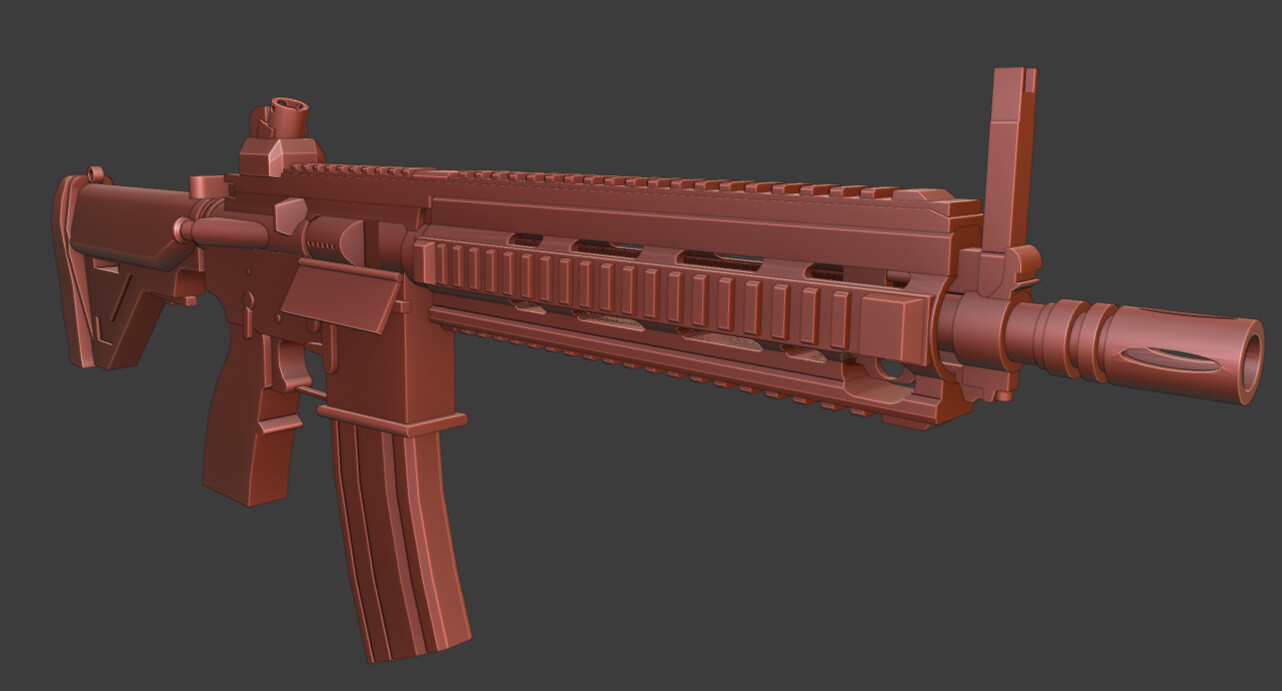 ArtStation - Untextured Weapons