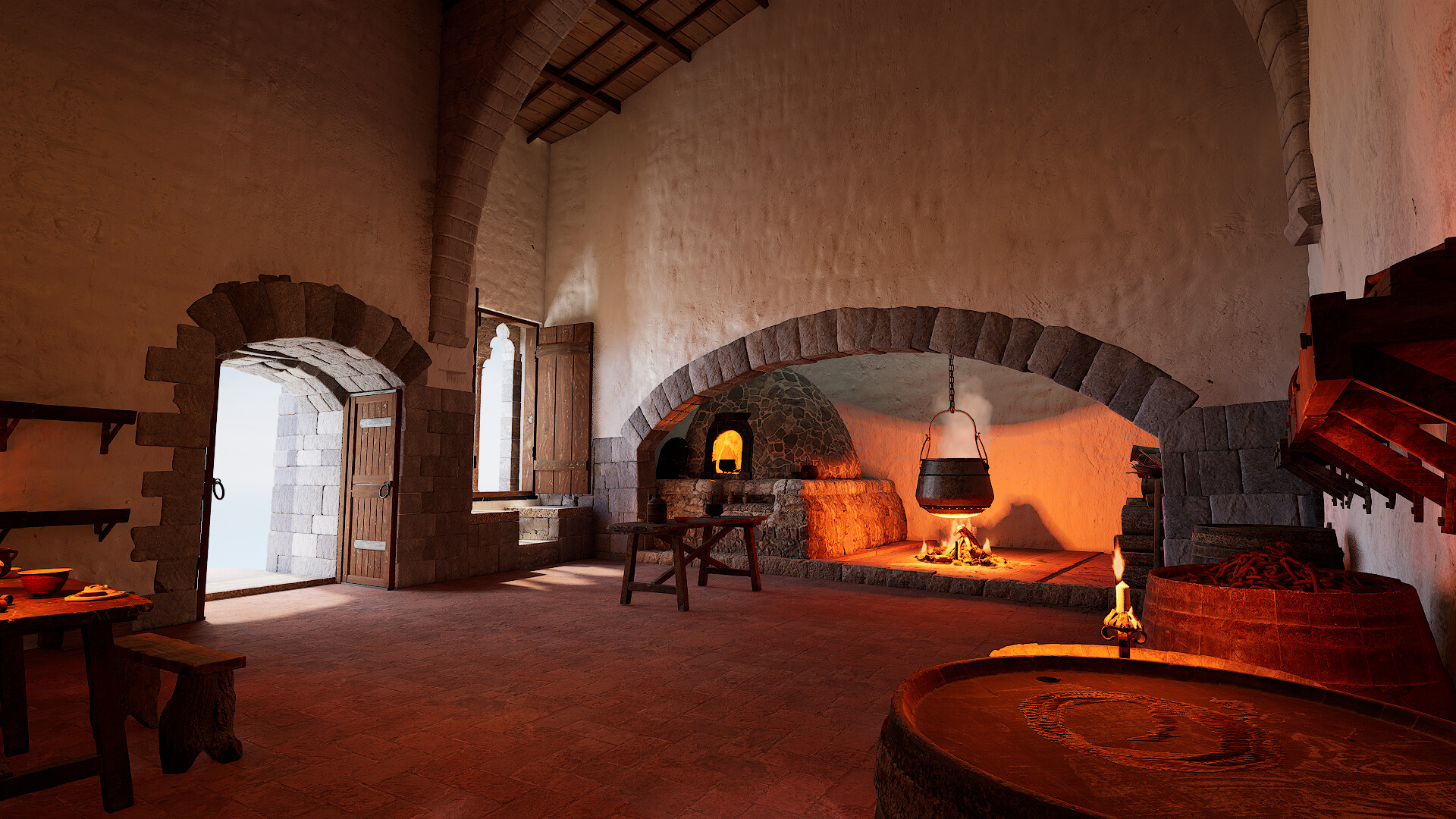 Jose Sendra - Medieval Kitchen for Visualization Project