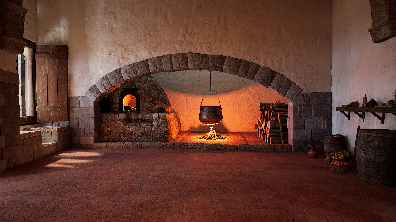 Jose Sendra - Medieval Kitchen for Visualization Project
