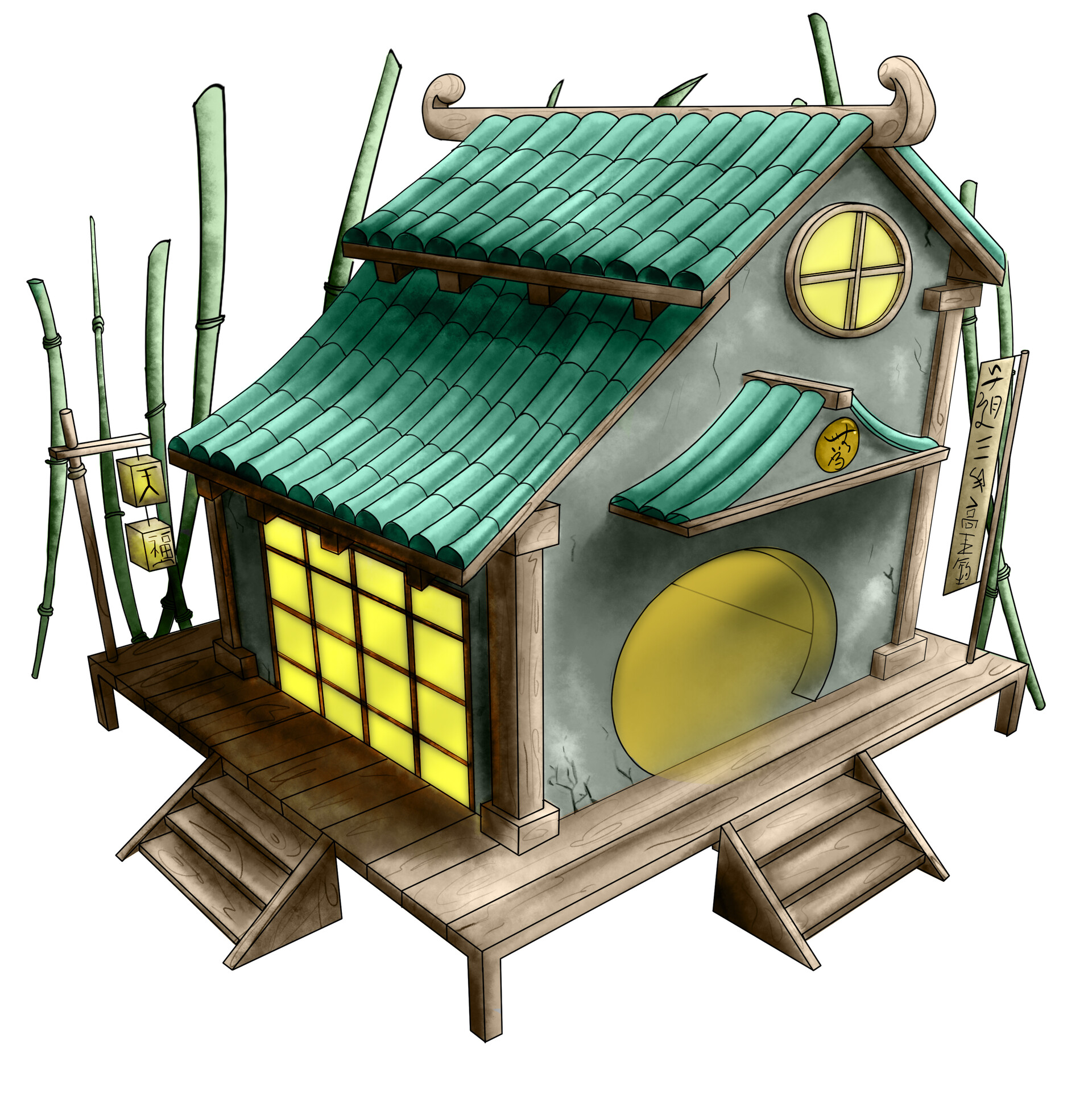 ArtStation - Eastern Hut