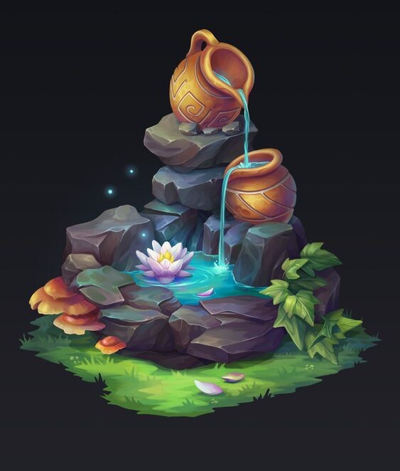 ArtStation - Water Fountain Render Video