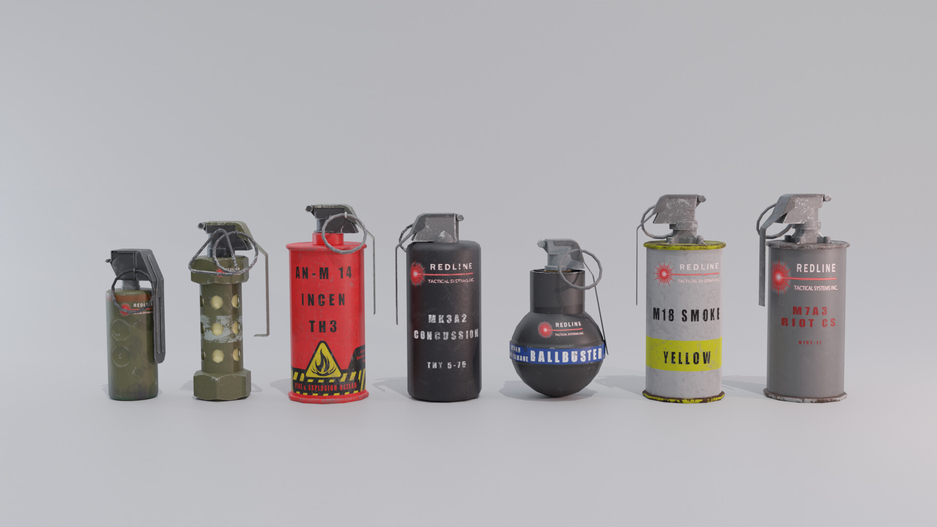 ArtStation - Grenades for GTA V - FiveM - Roleplay - SWAT, Police, Mil-Sim