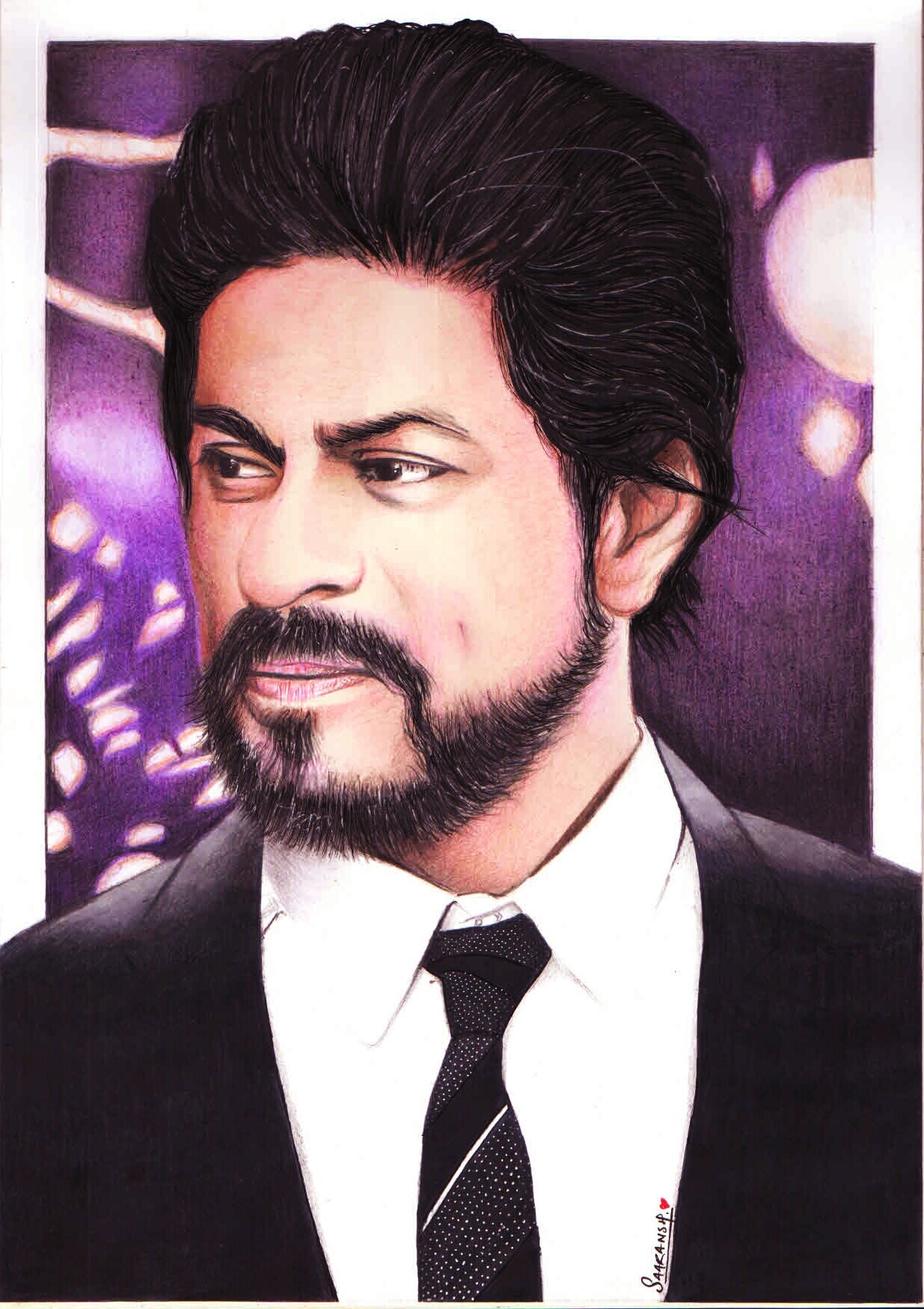 ArtStation - Shahrukh Khan Drawing