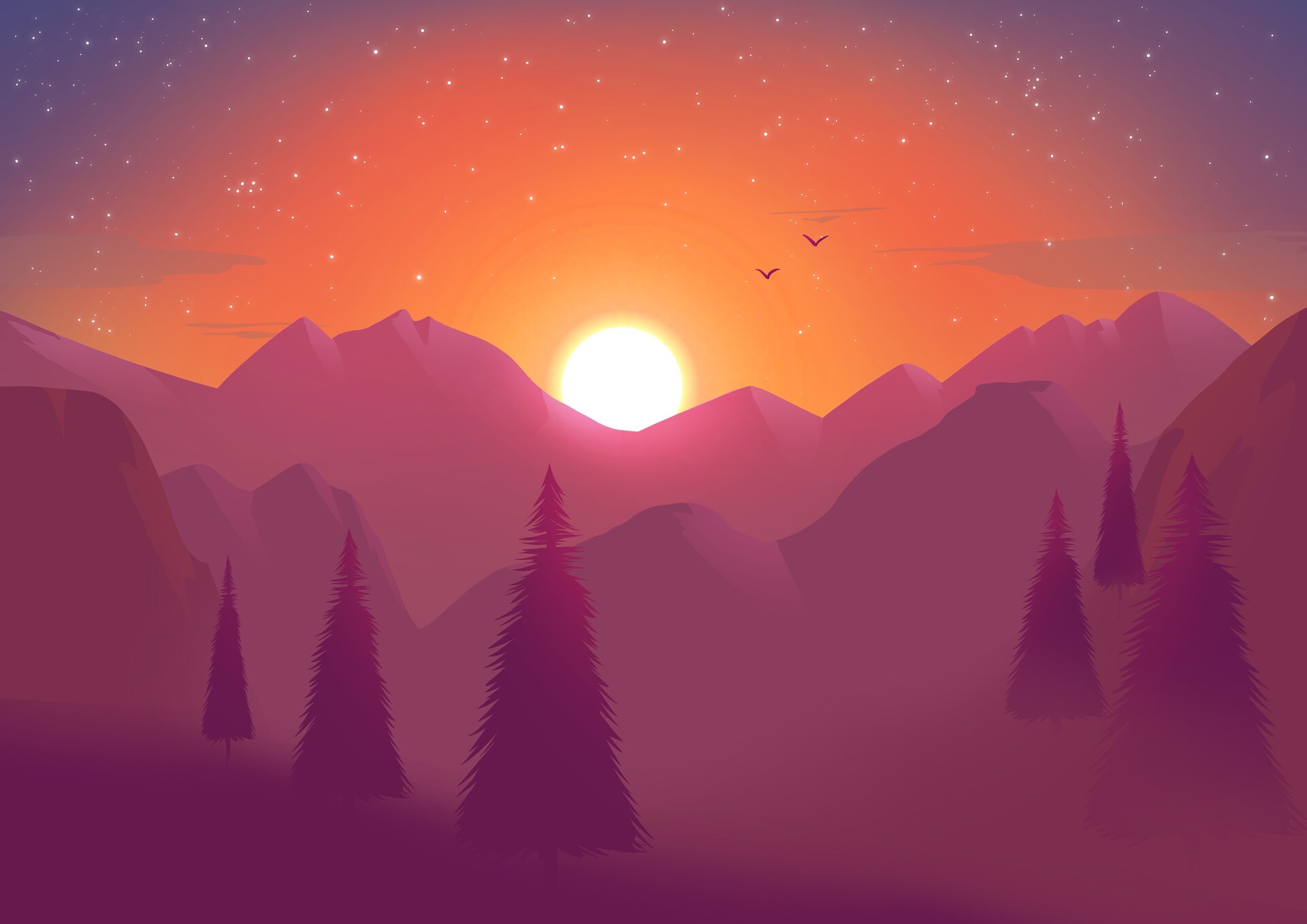 ArtStation - Gradient Landscape