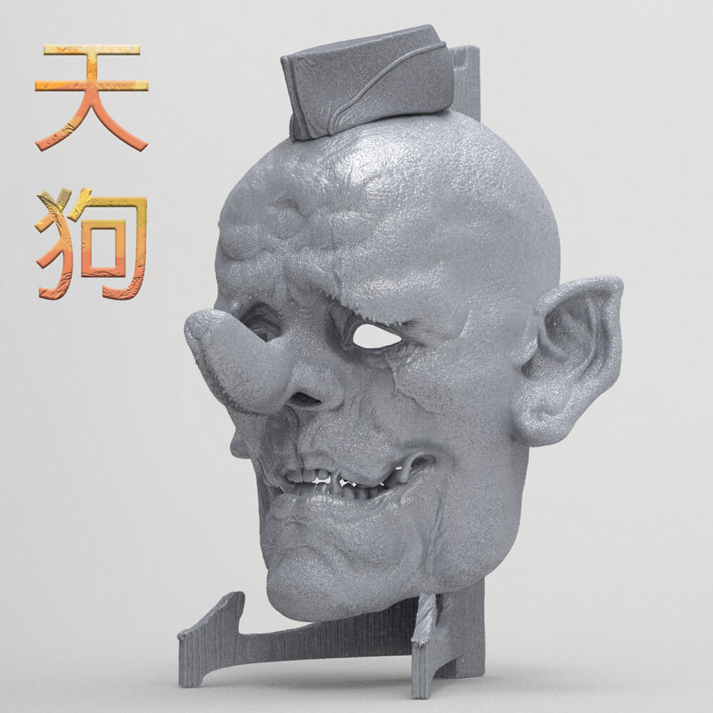 ArtStation - Tengu mask